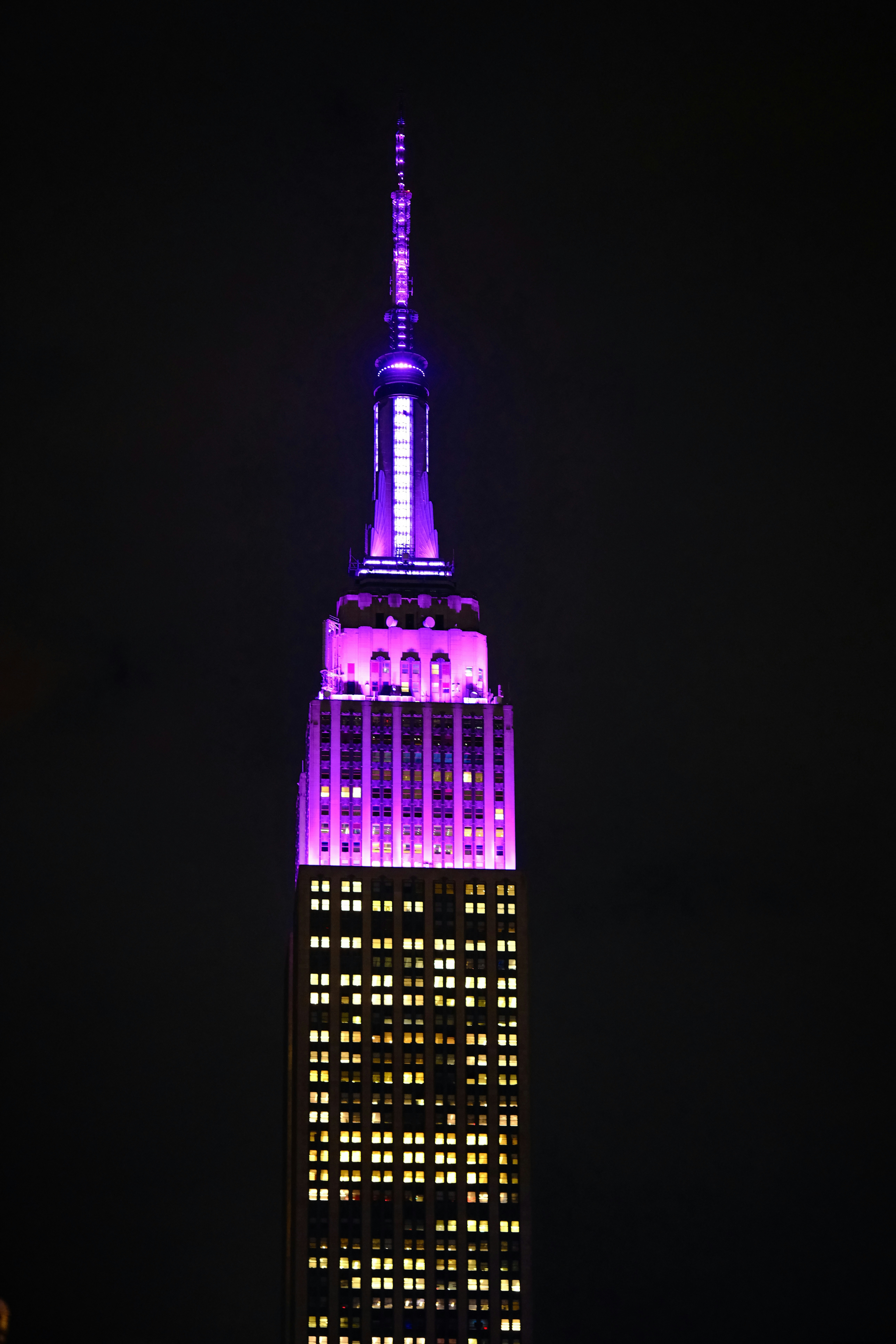 Empire of Night: Twilight Purple on the Manhattan Spire