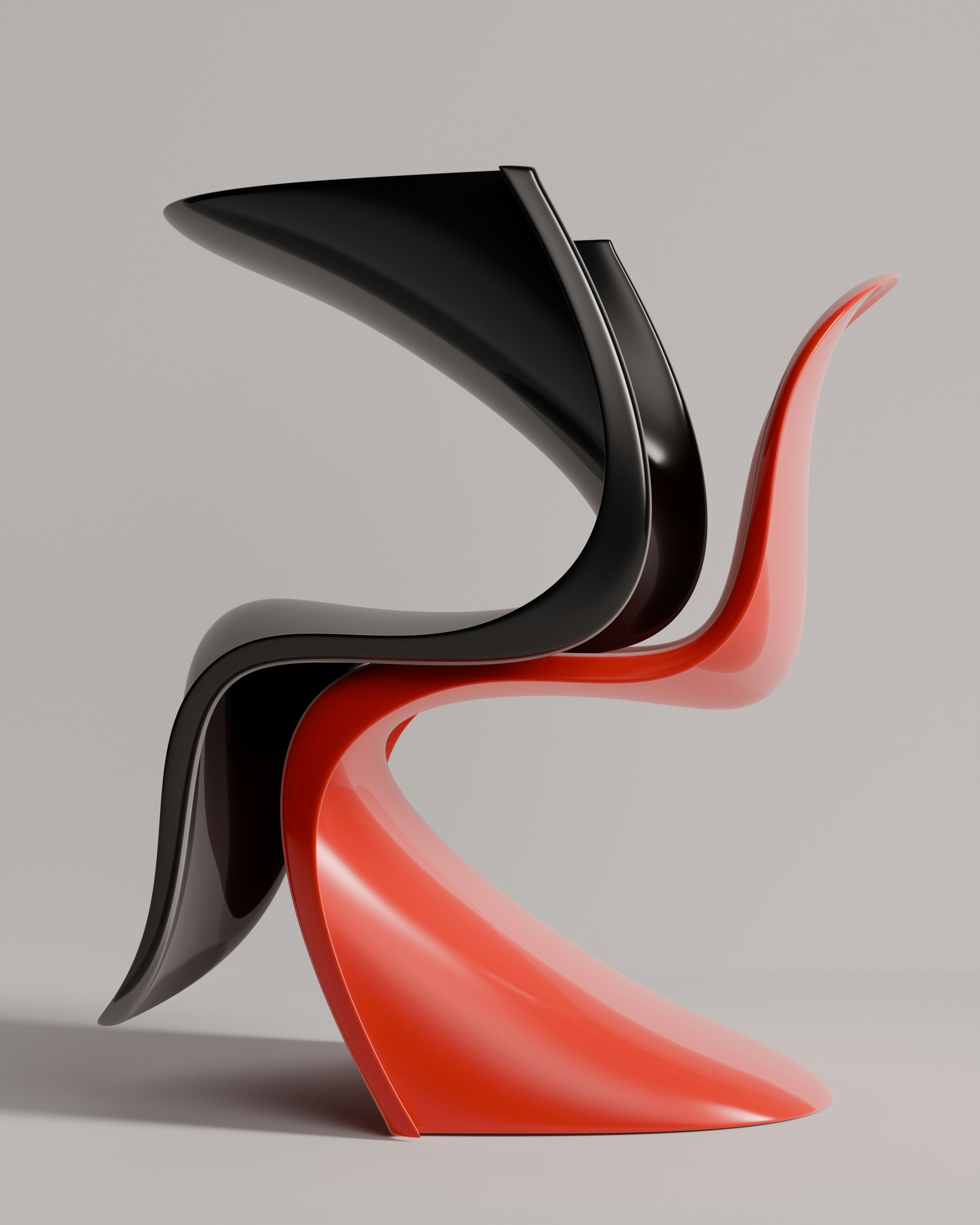 An abstract chair in red and black. photo – Free Art Image on Unsplash