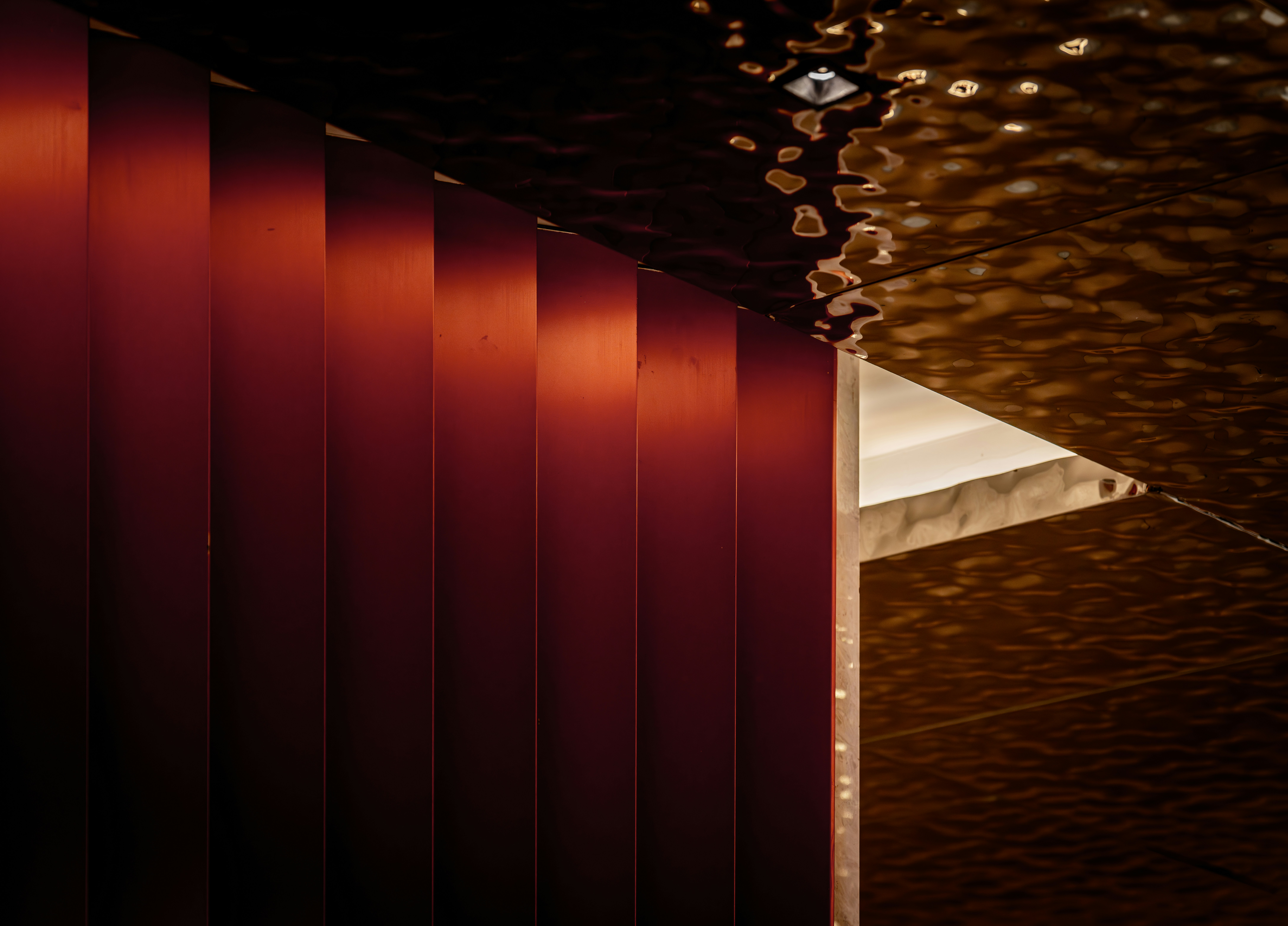 Reflections of Modernity: A Dance of Light and Texture