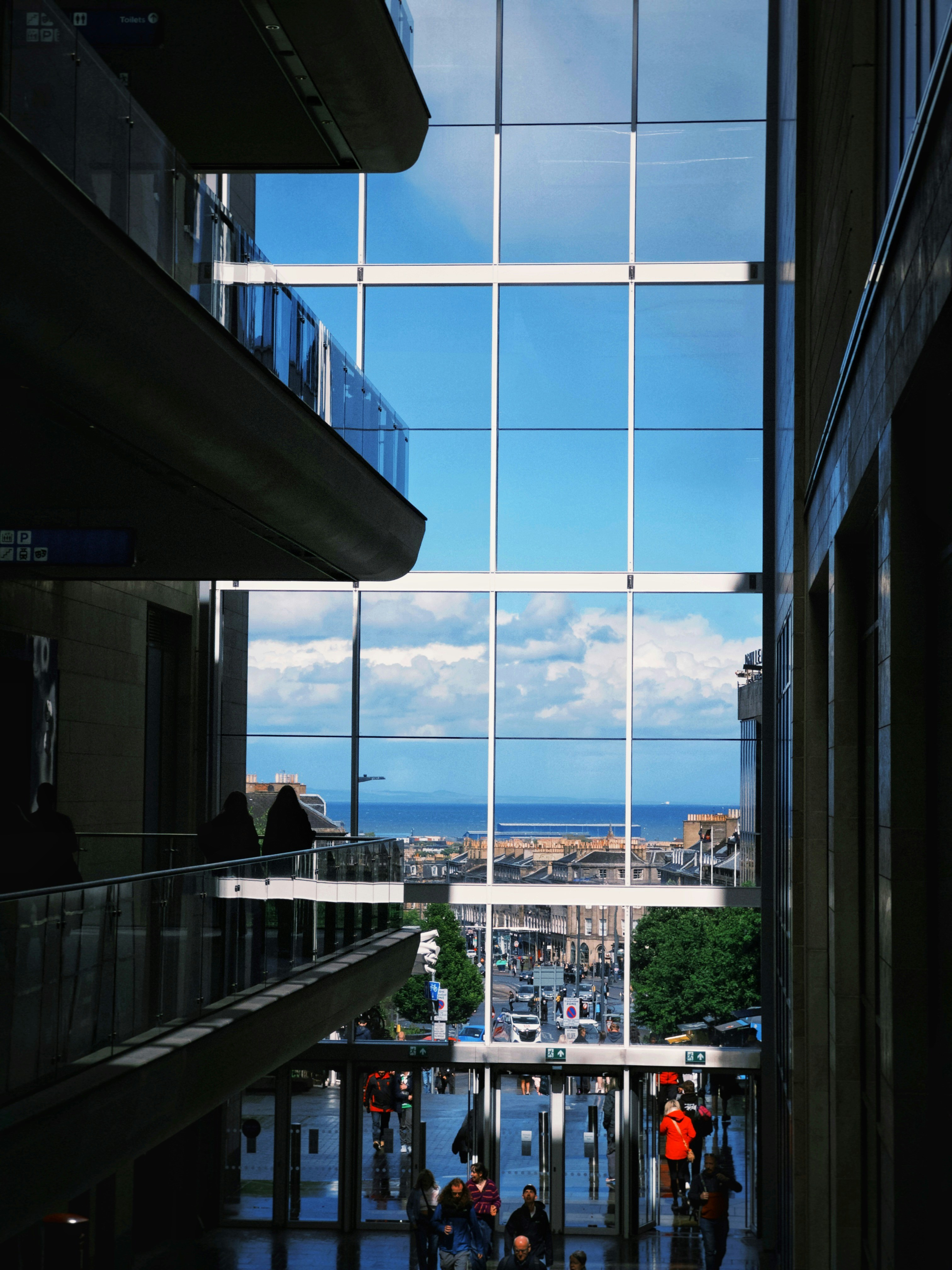 Urban Symphony: A Glimpse Through Glass