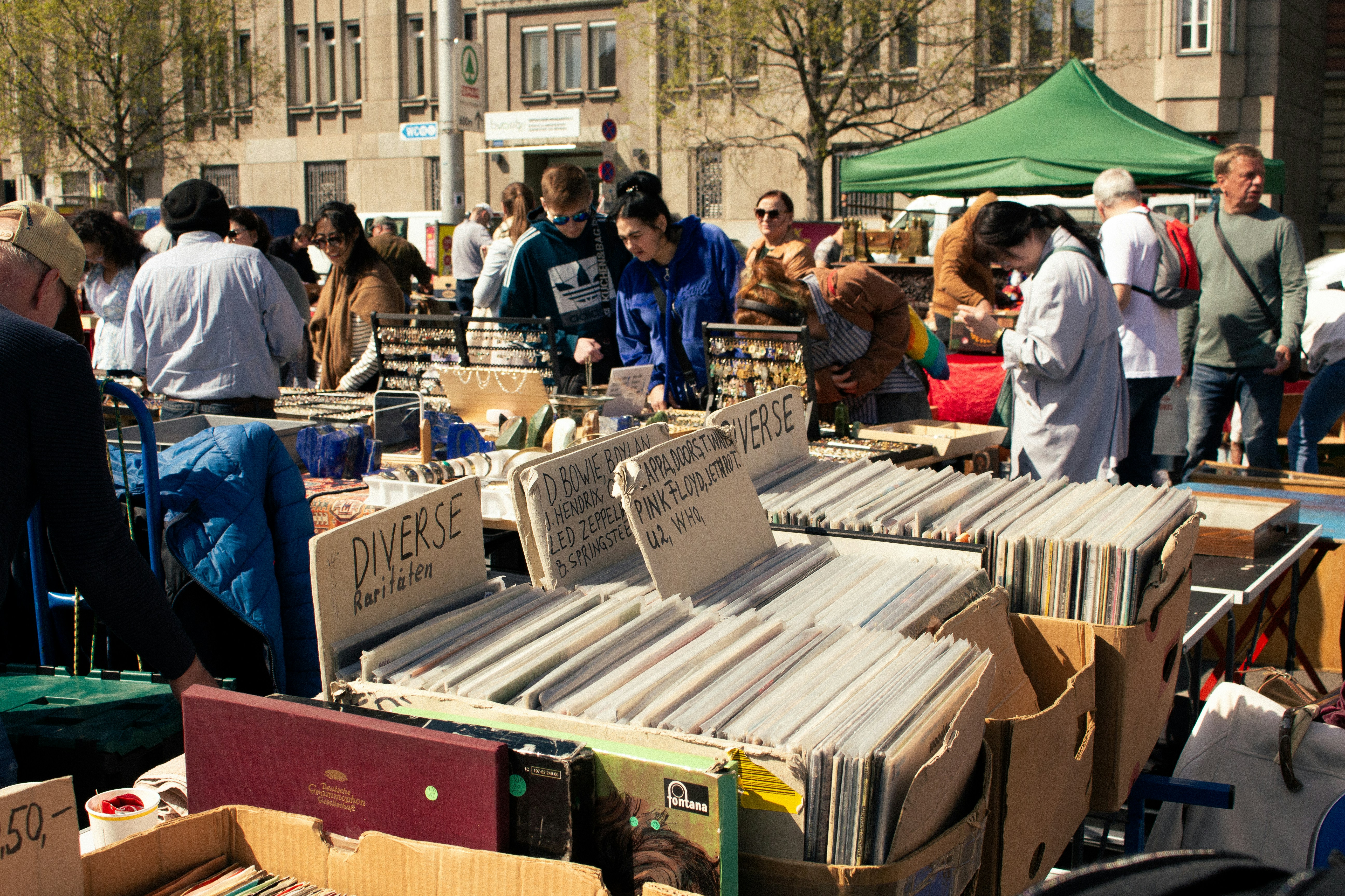 Vinyl Treasures at the Market