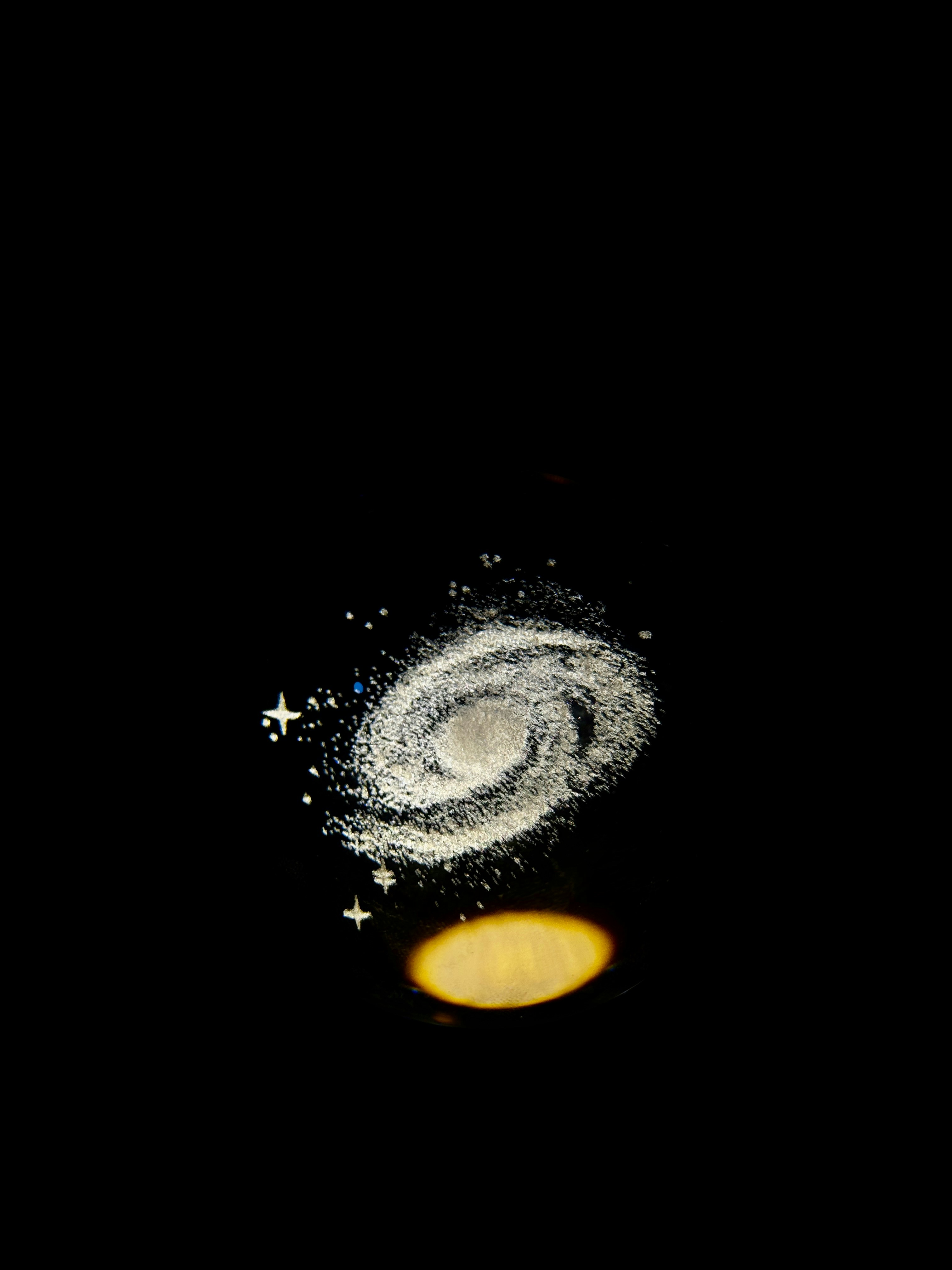 Cosmic Whirl: A Sweet Galaxy in Sugar
