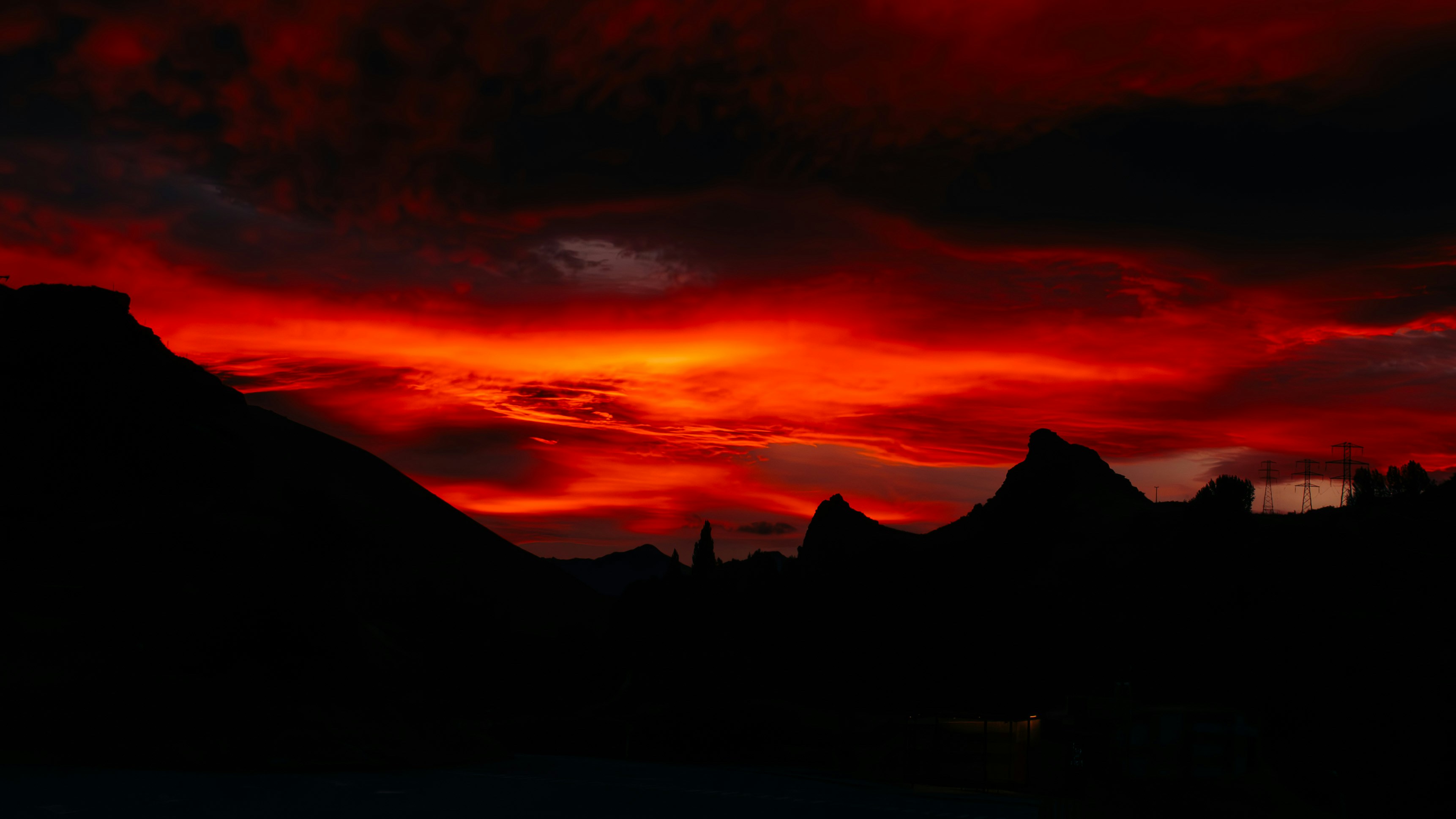 Crimson Ridge at Dusk