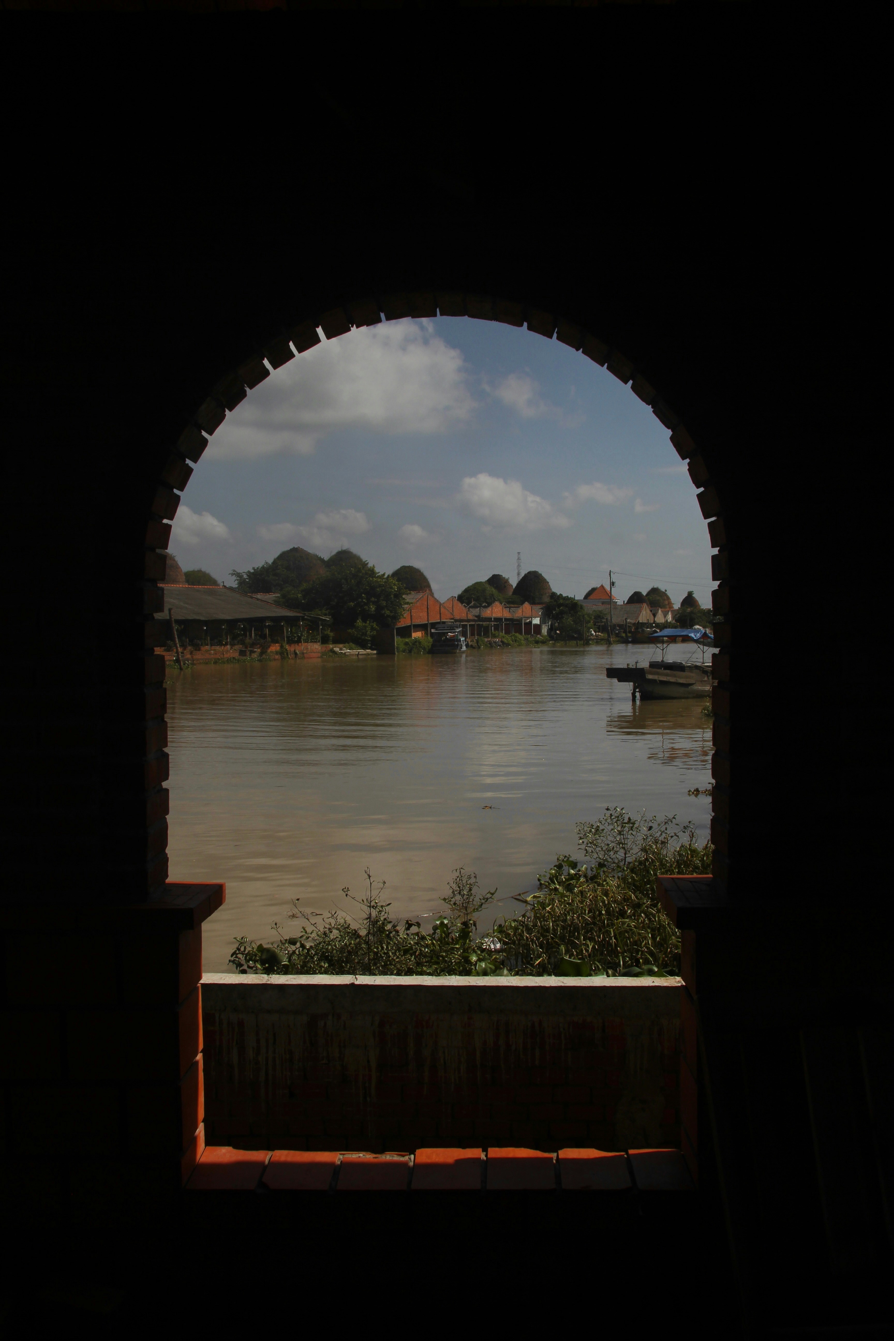 Framed Serenity: A Glimpse of Waterside Life