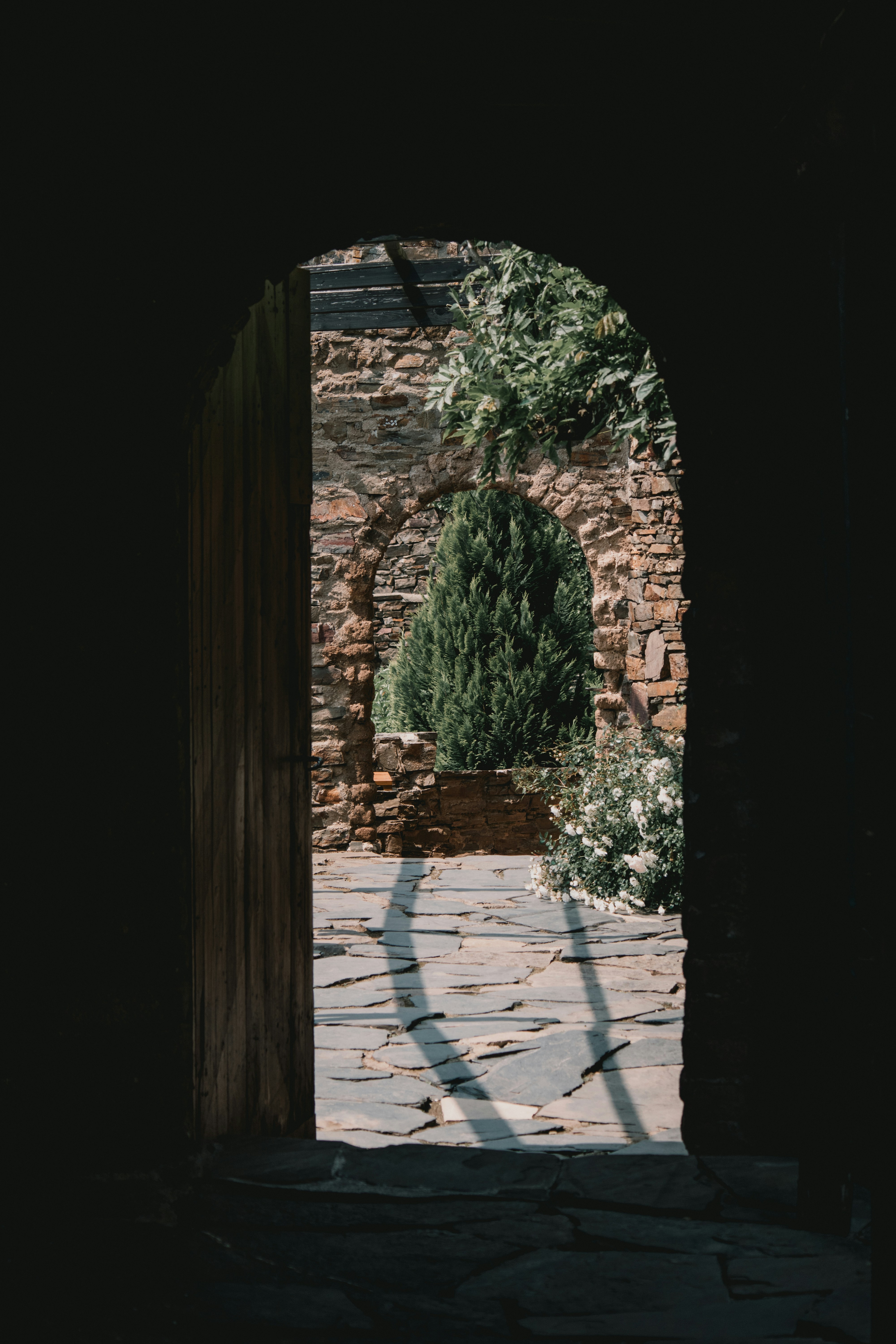 Whispers of Nature Through Ancient Archways