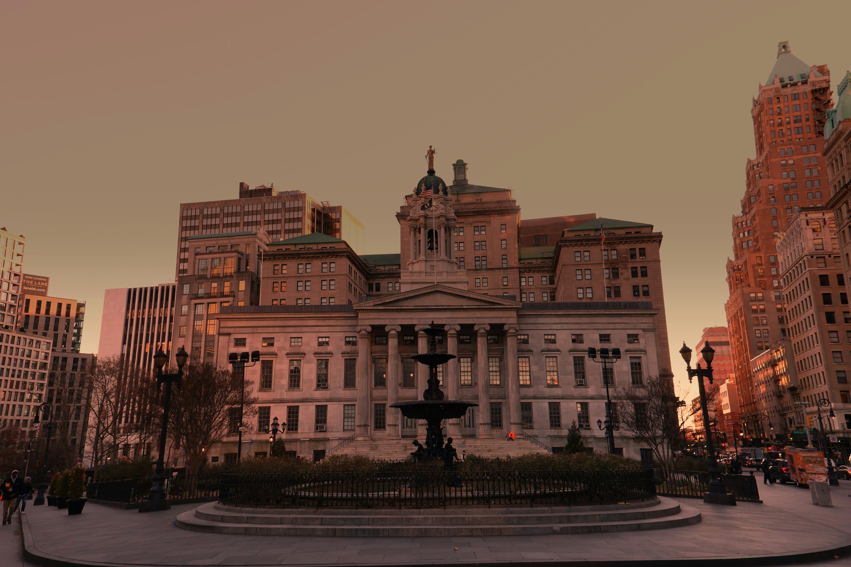 Echoes of Elegance: A Historic Facade at Dusk