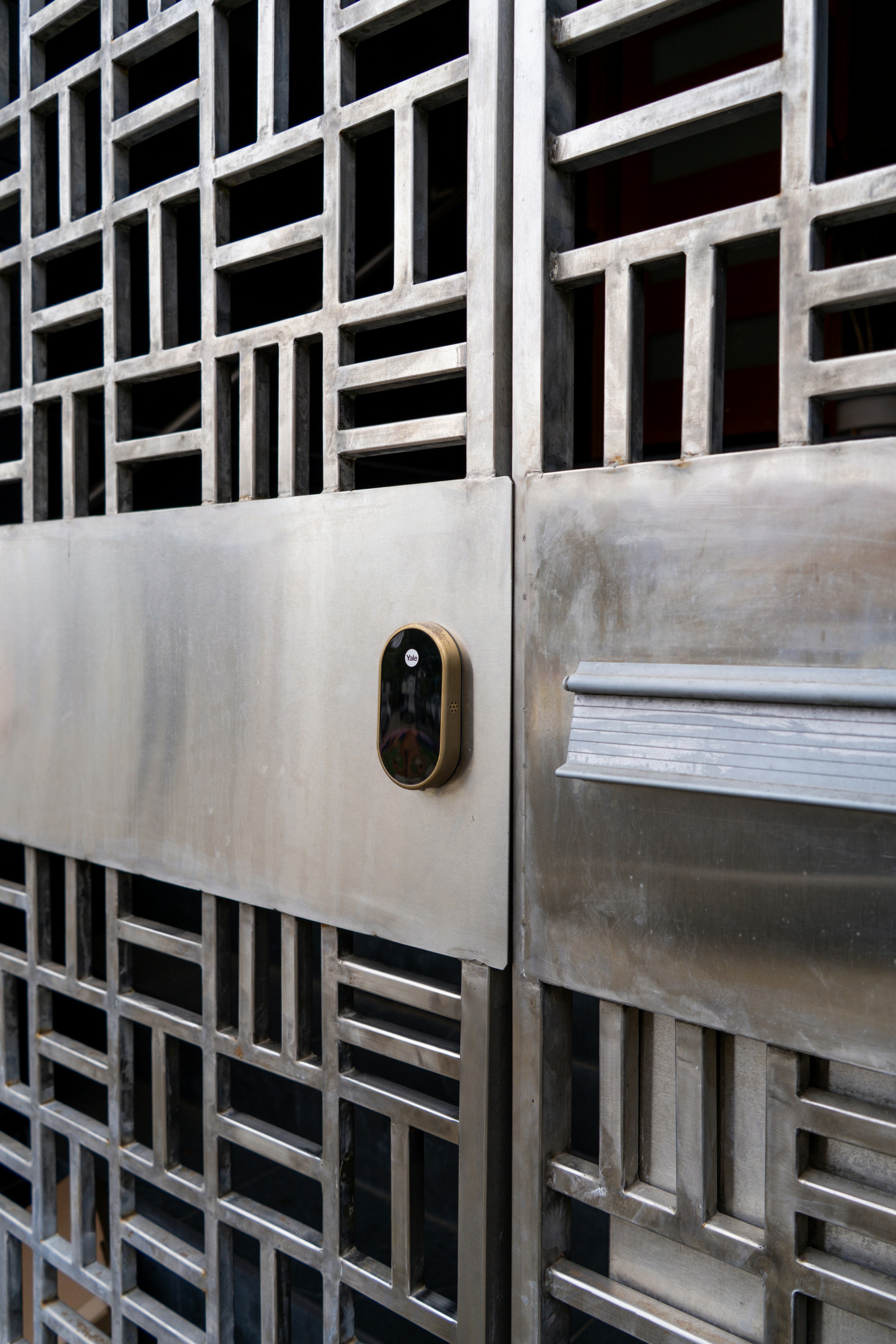 Geometric Elegance: The Modern Gate