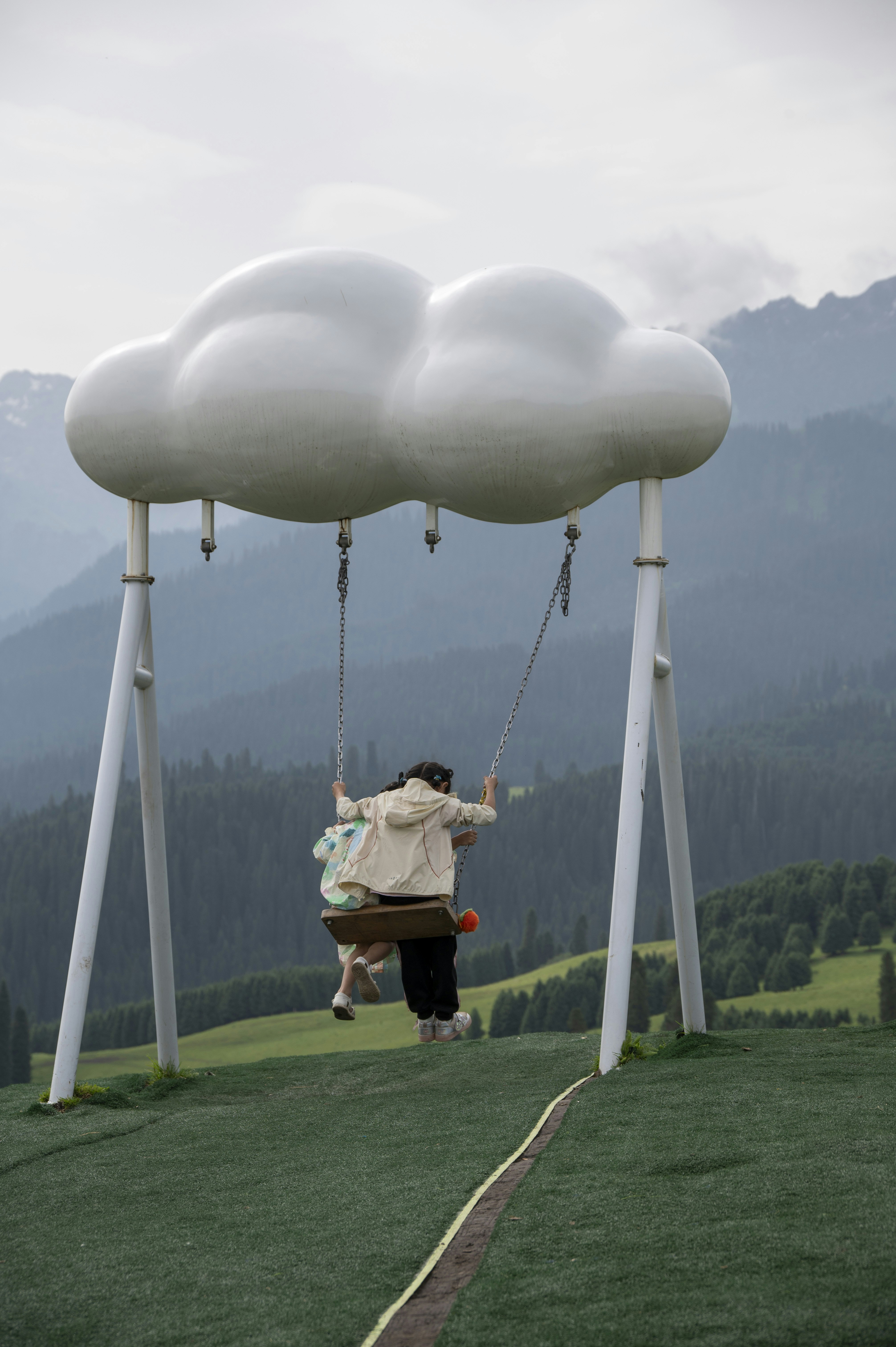 Cloud Swing Over Verdant Valleys