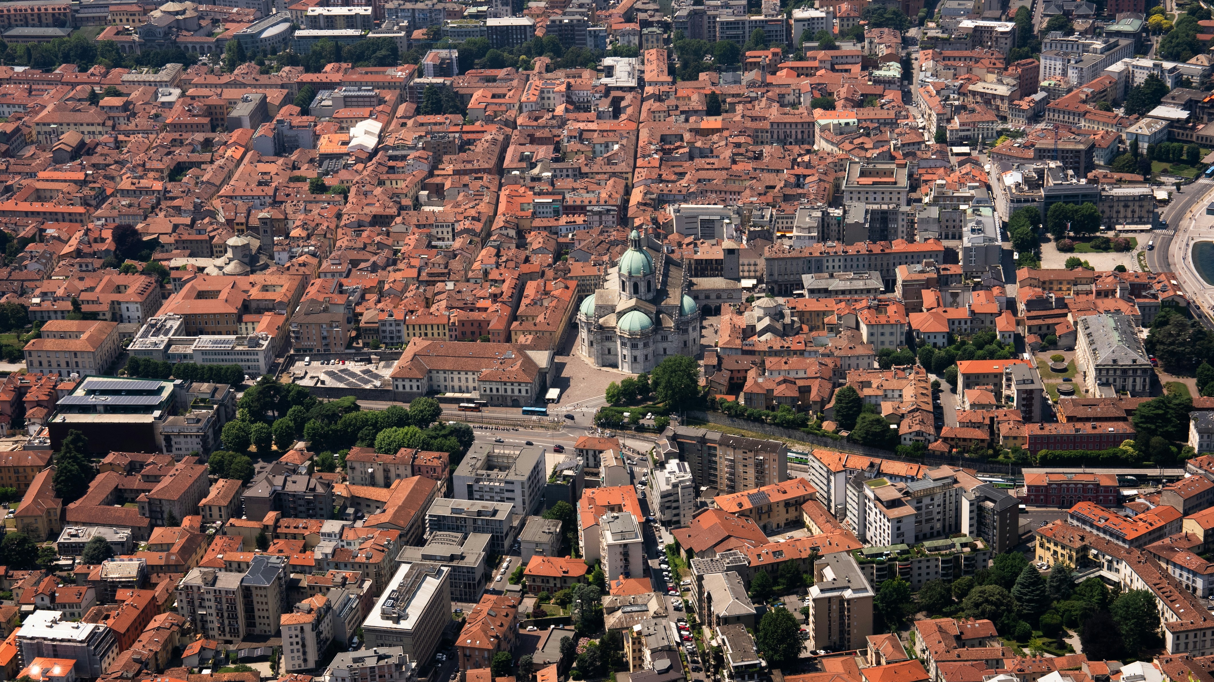 Aerial Mosaic: The Heart of Urban Architecture