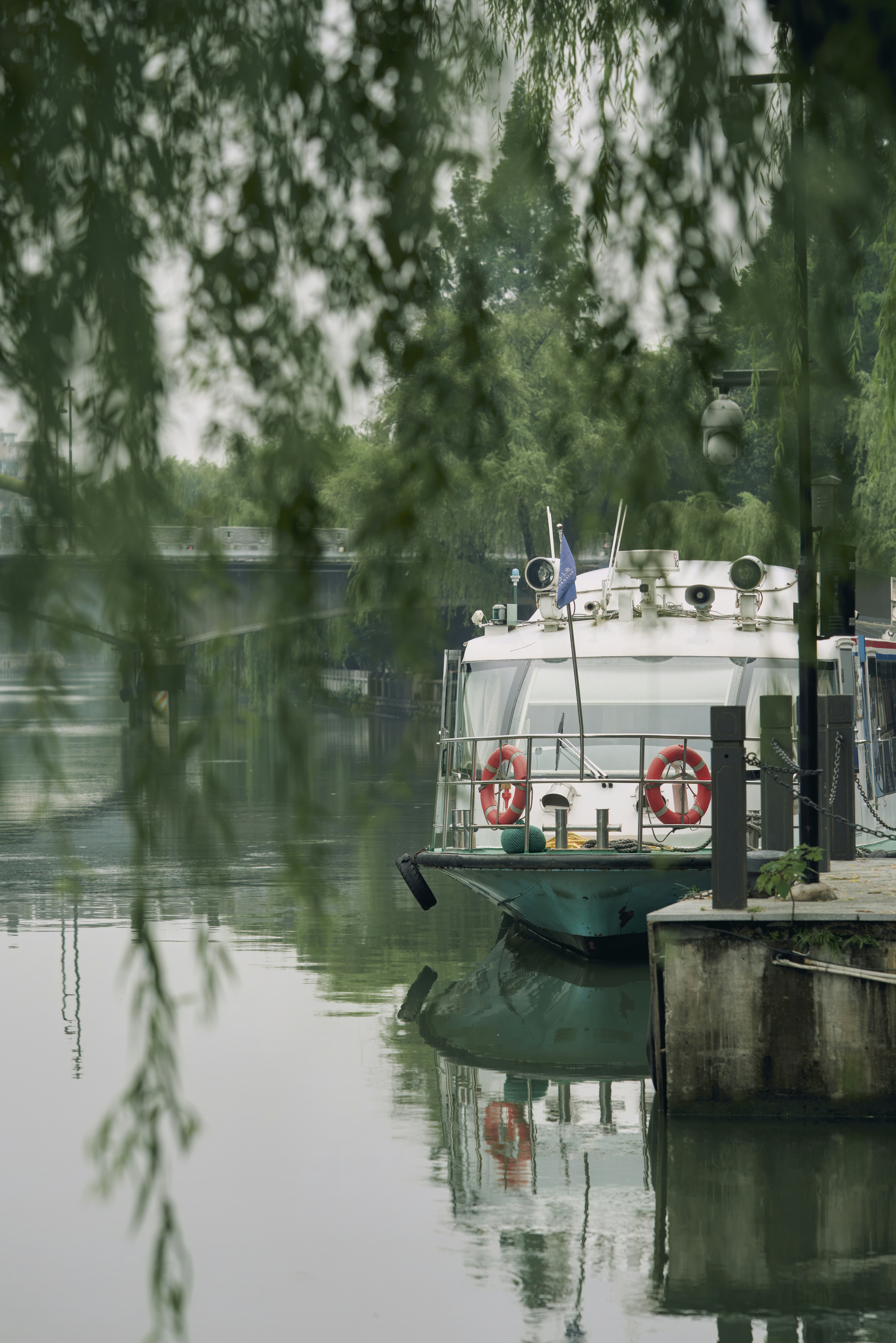 Reflections of Serenity: A Quiet Harbor Scene