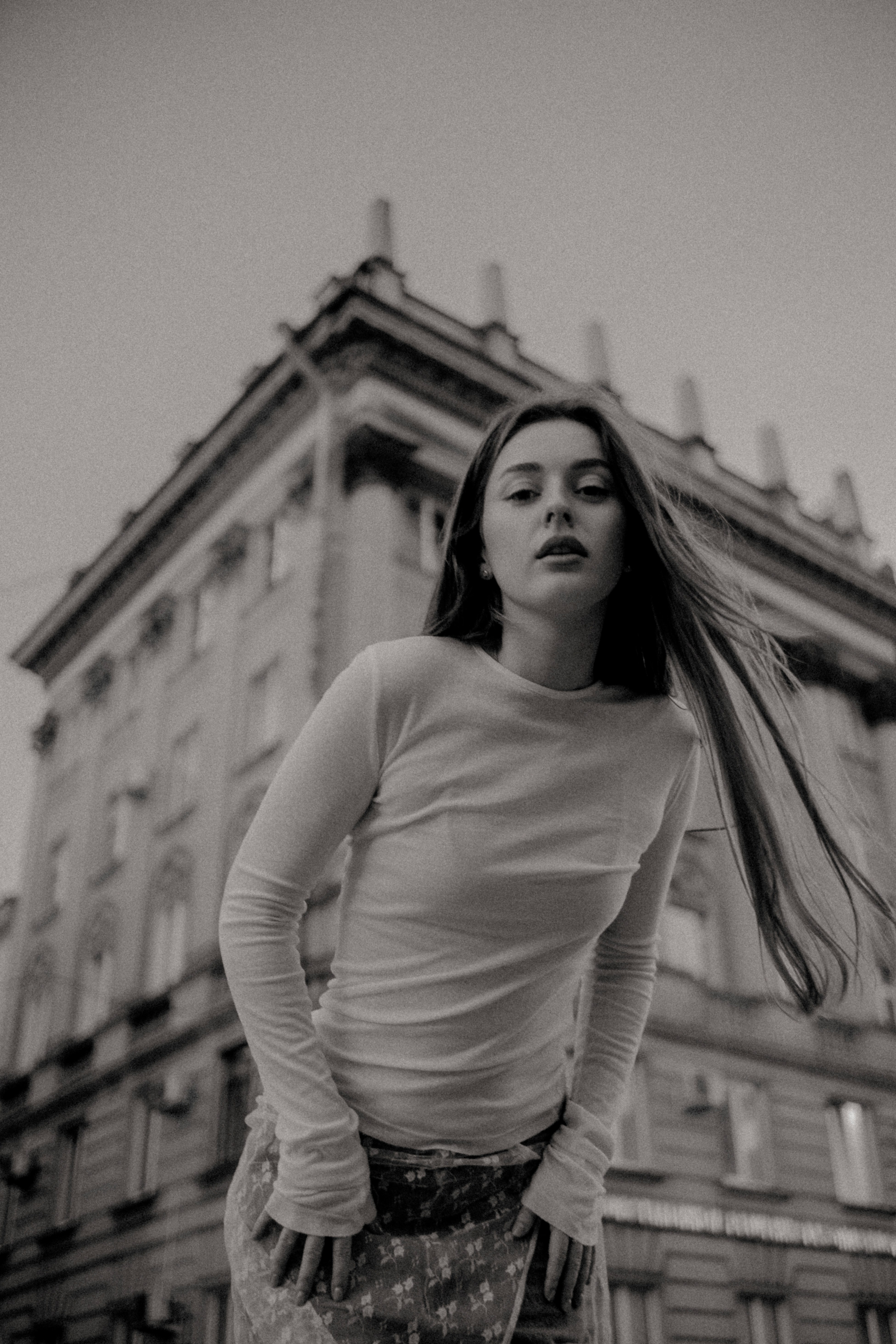 Urban Portrait: A Gaze Between Stone and Wind