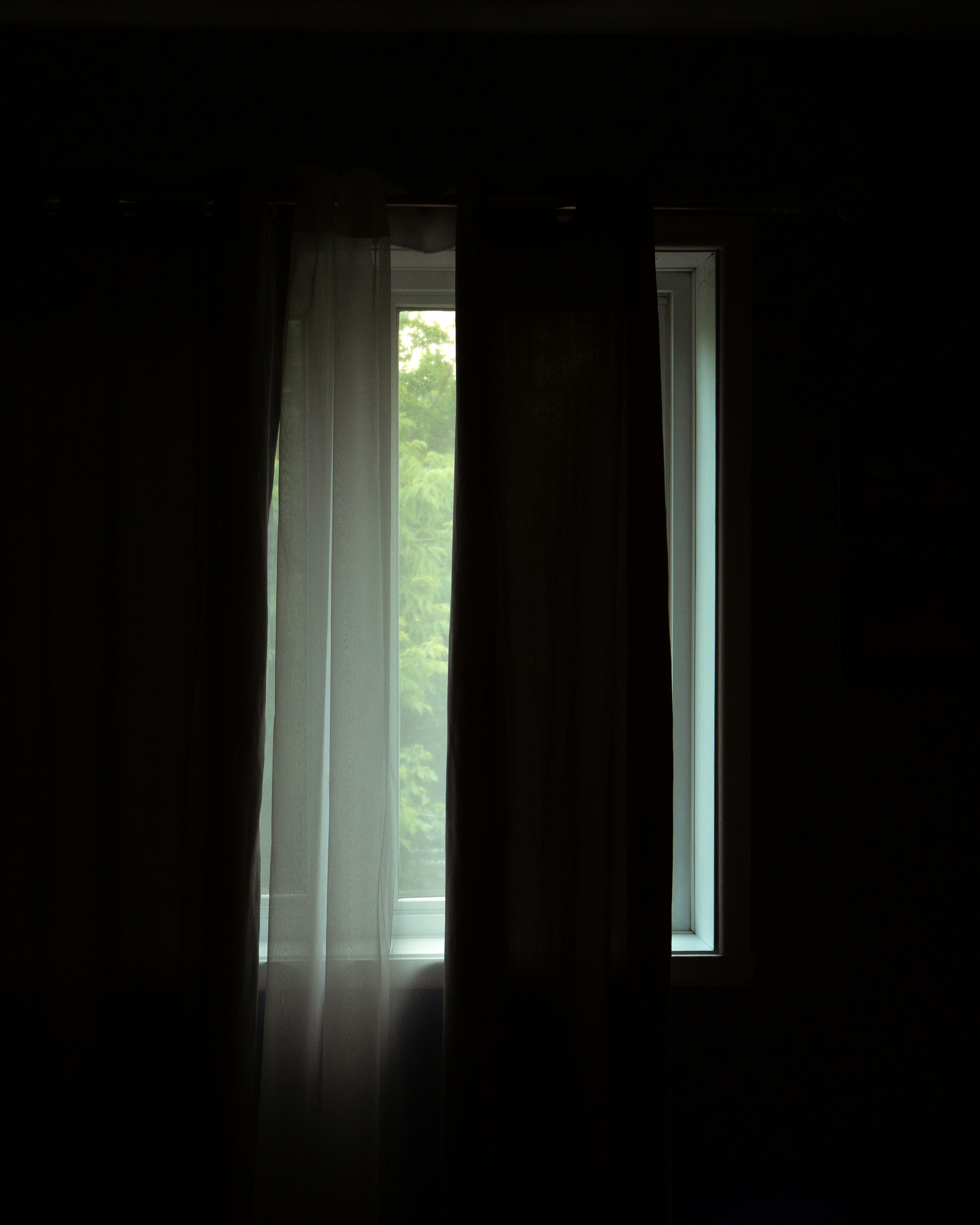 Curtains frame the bright daylight from a window. photo – Free ...