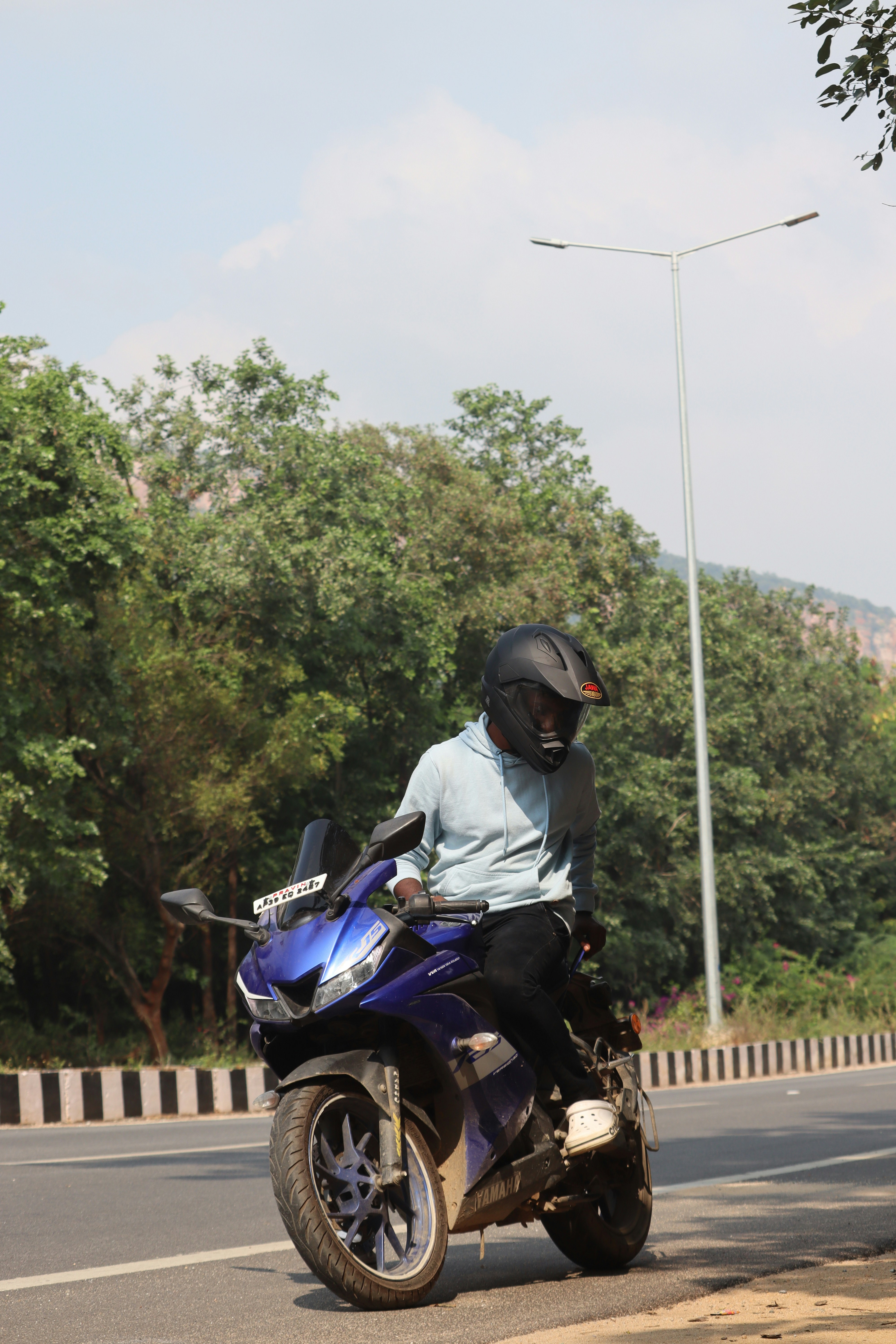 Urban Ride: A Moment on Two Wheels