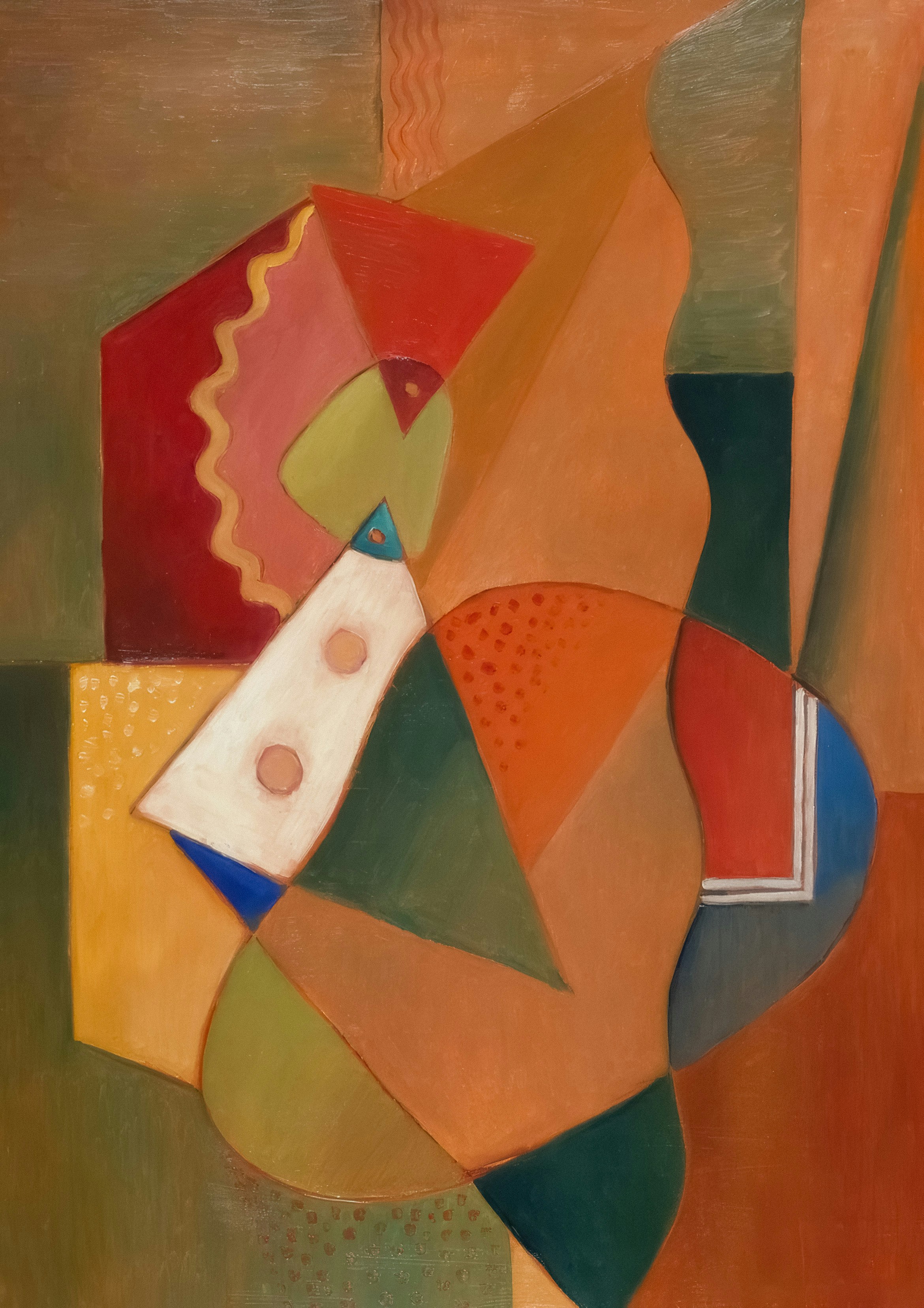 Abstract shapes and colors form a striking painting. photo – Free ...