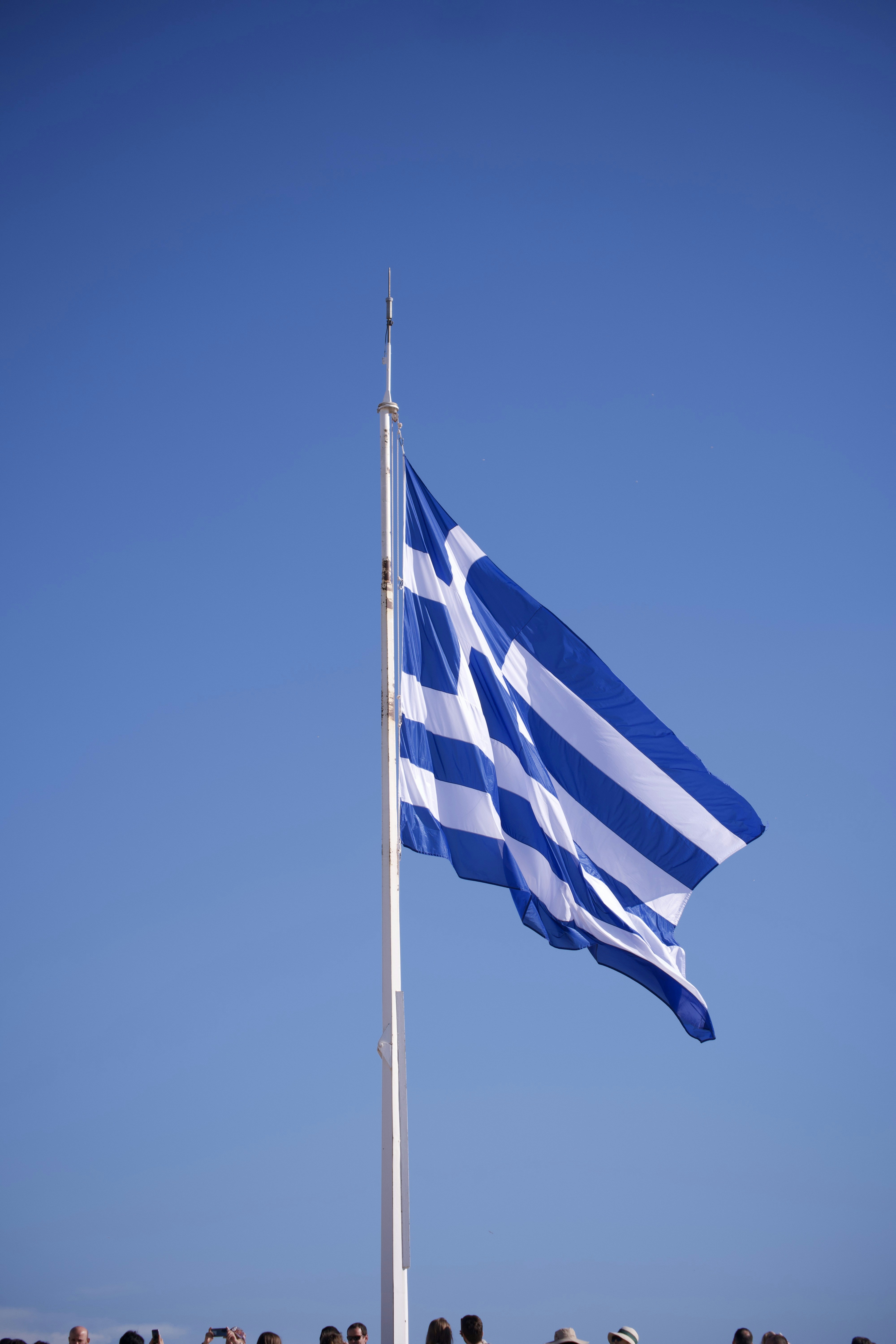 Waves of Heritage: The Greek Flag in Motion