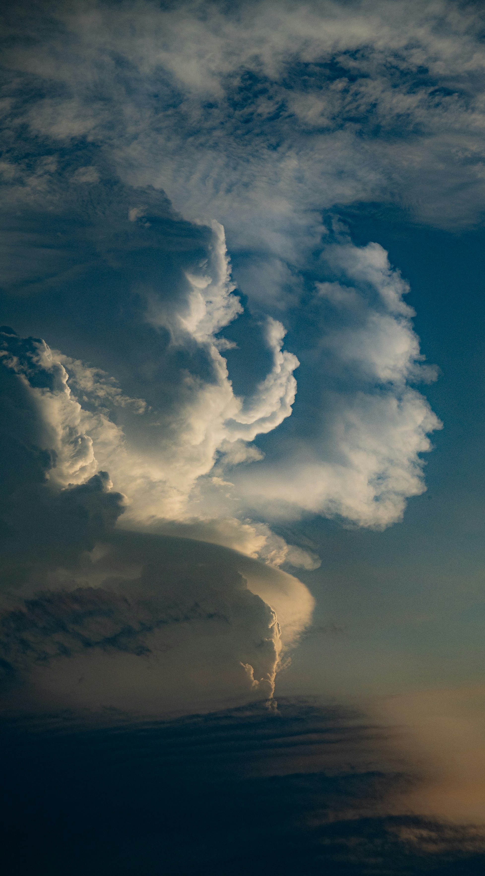 Dramatic clouds fill the sky.