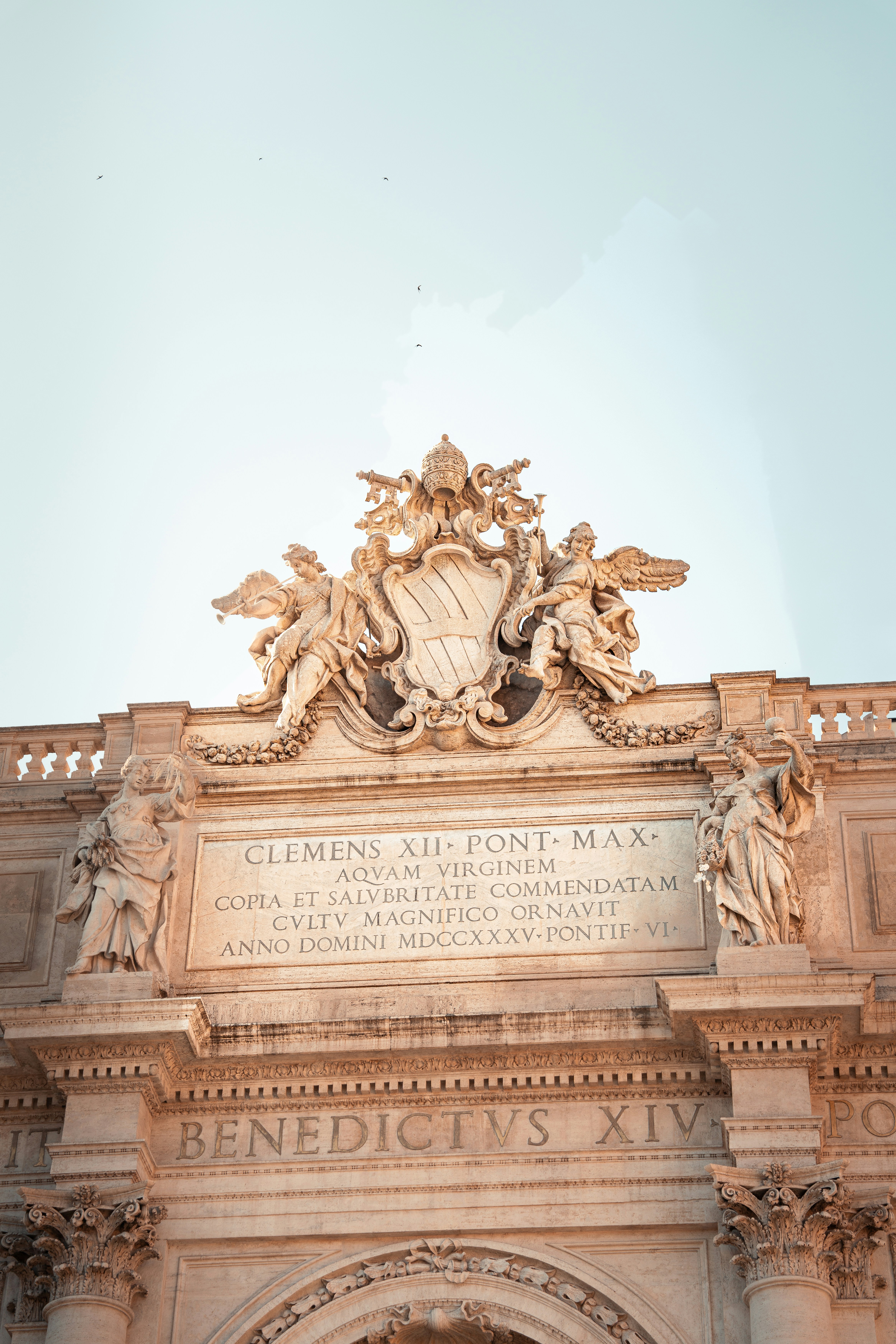 Stone Crest: The Baroque Shield Over an Archway