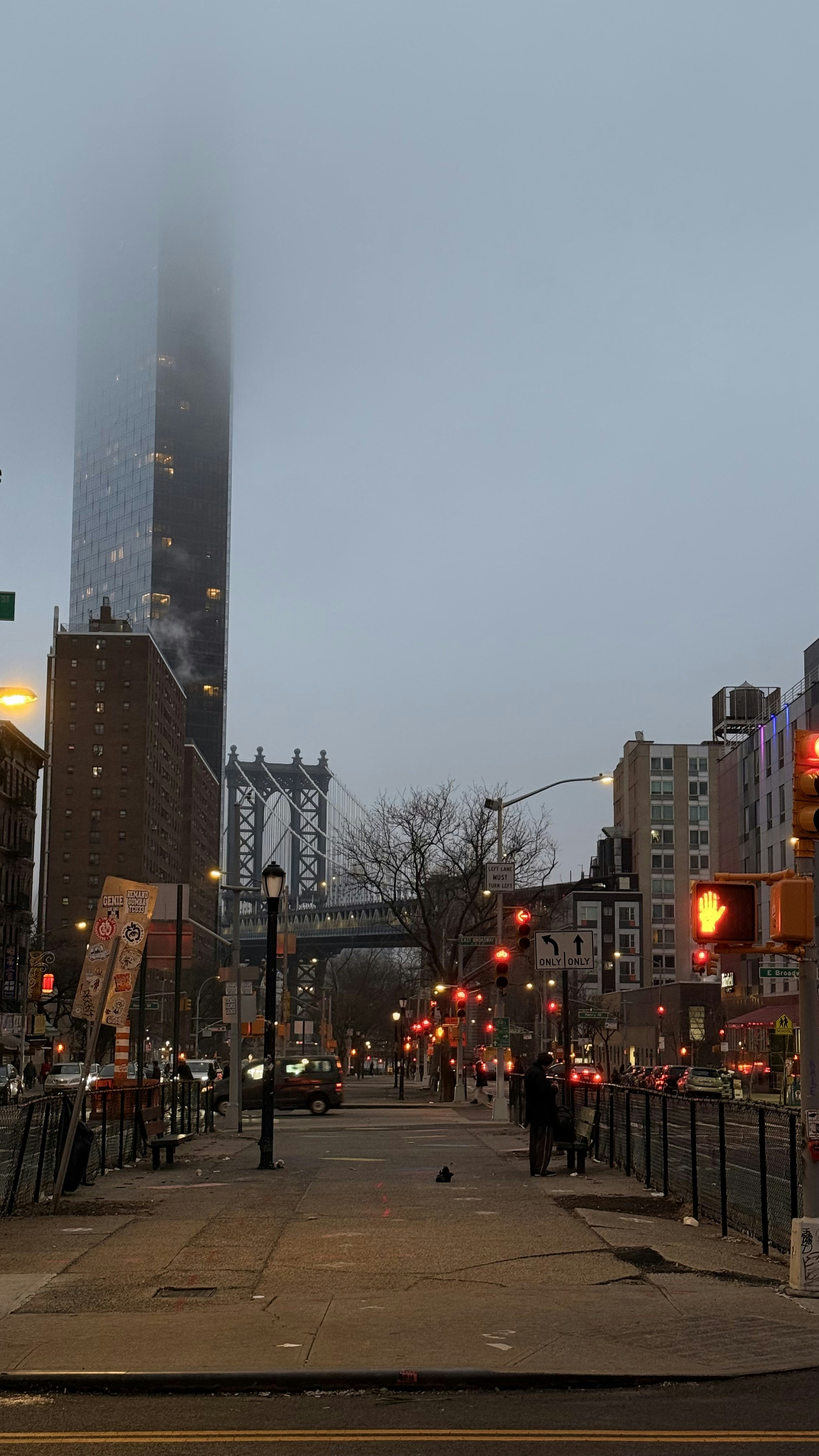 Veiled City: The Dance of Fog and Light