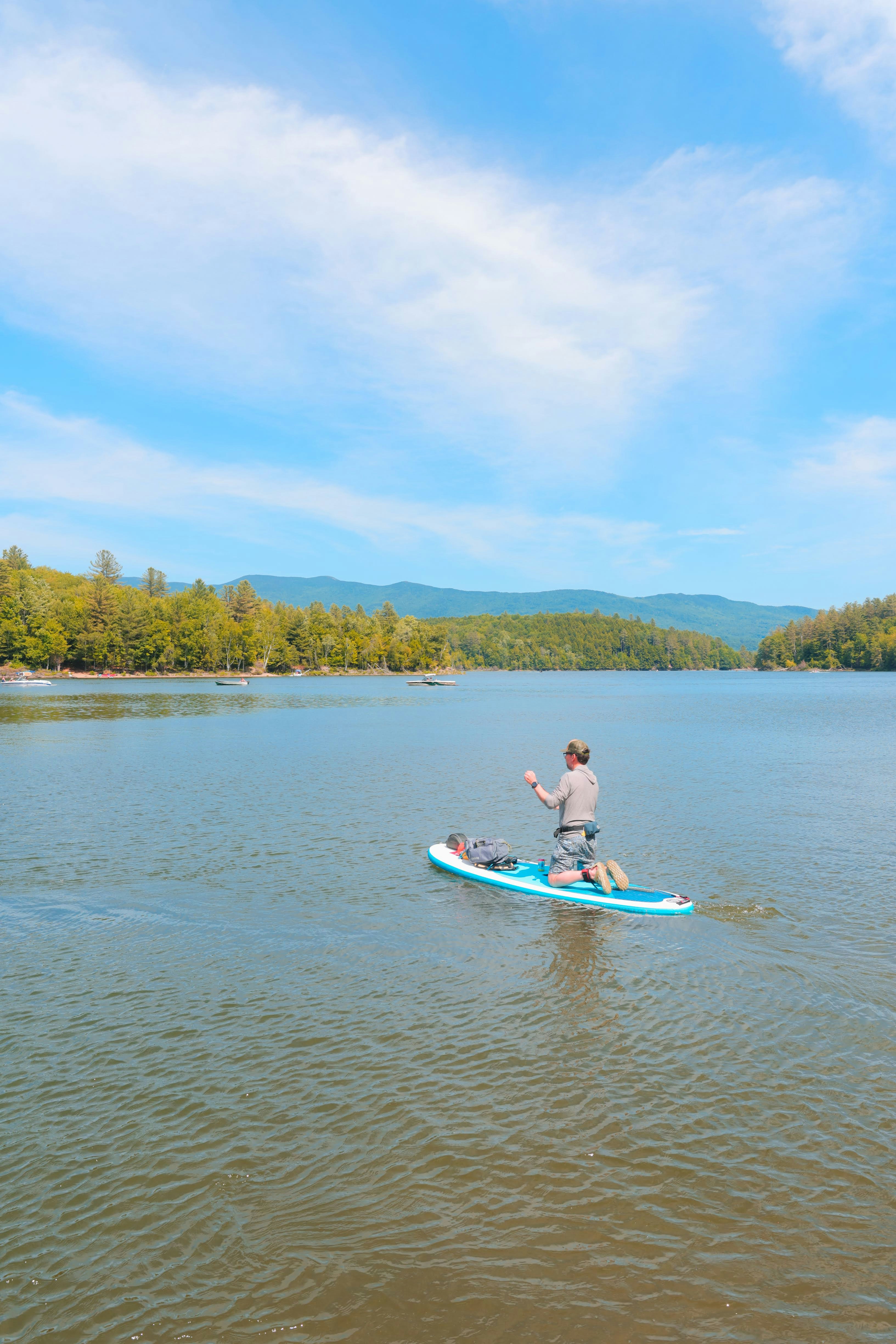 Paddleboarding Serenity on Calm Waters