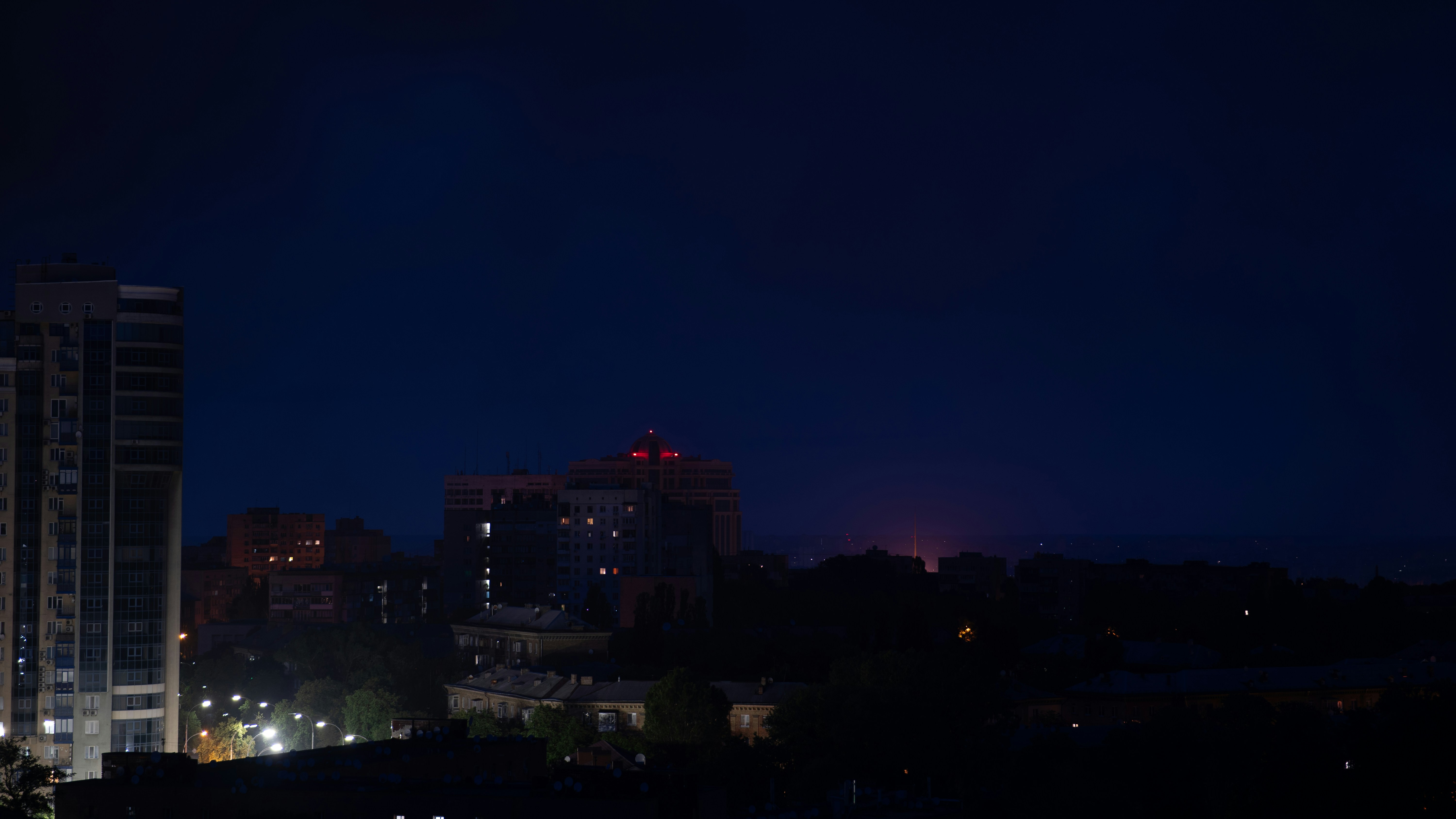 City Lights Under a Midnight Canvas