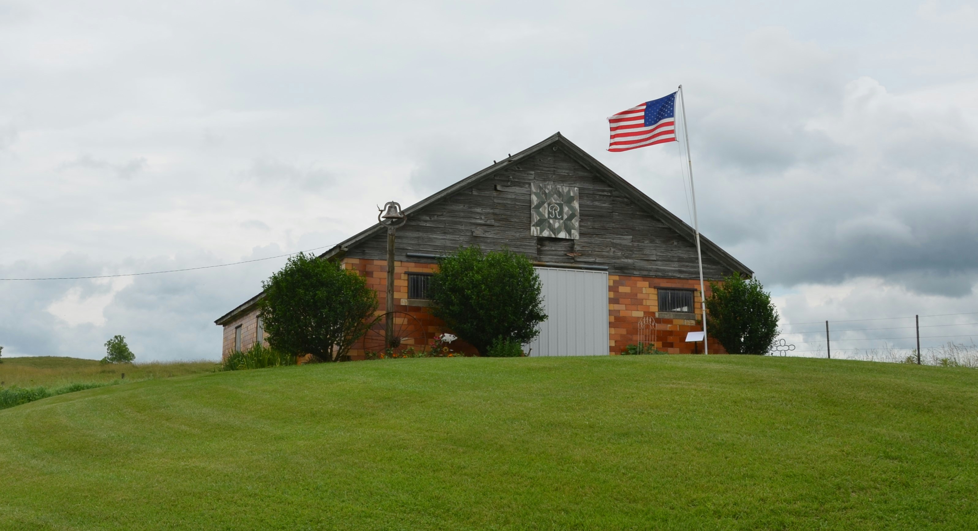 Heritage Homestead Under a Cloudy Sky