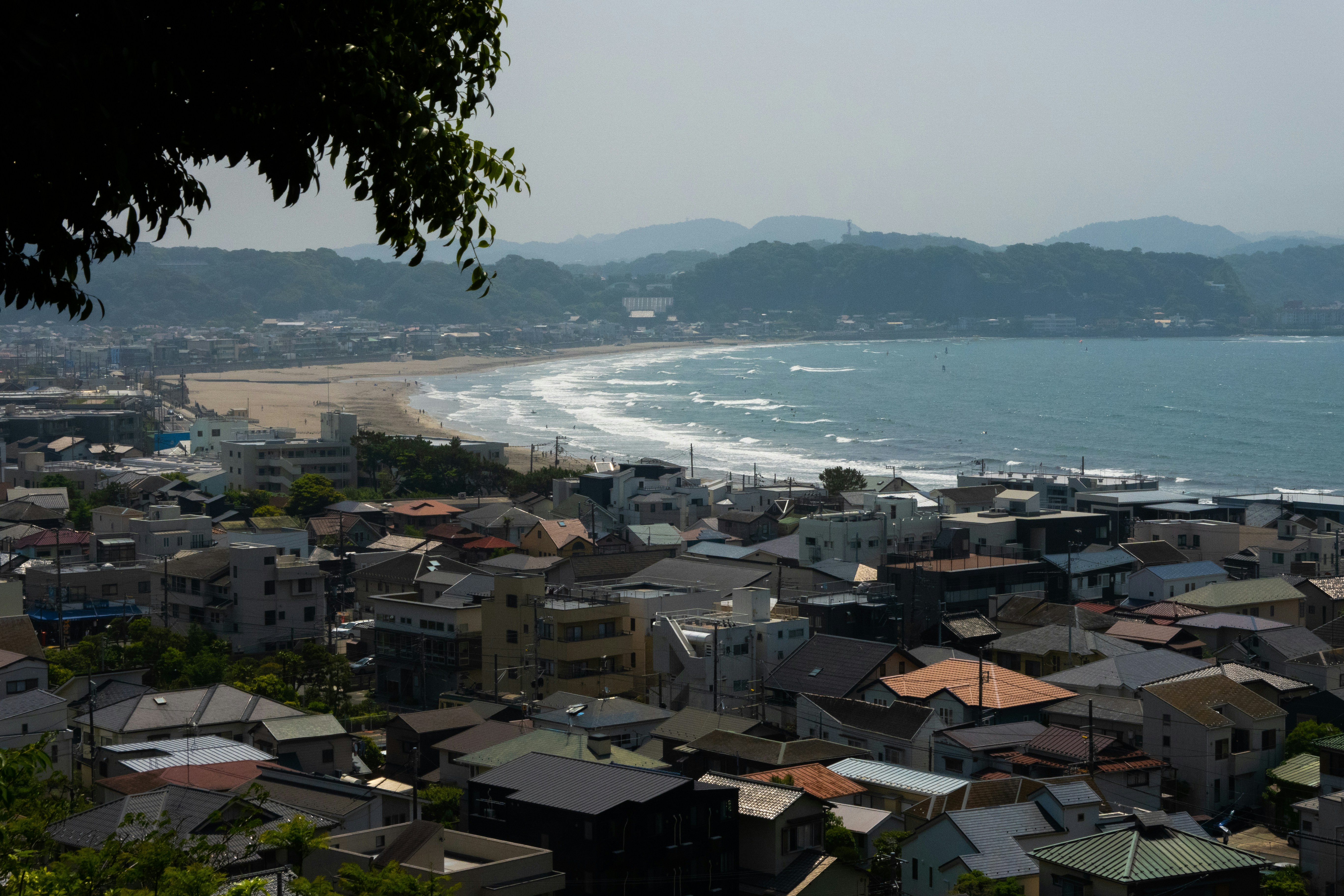 Coastal Harmony: A Serene Overlook of Shoreline Life