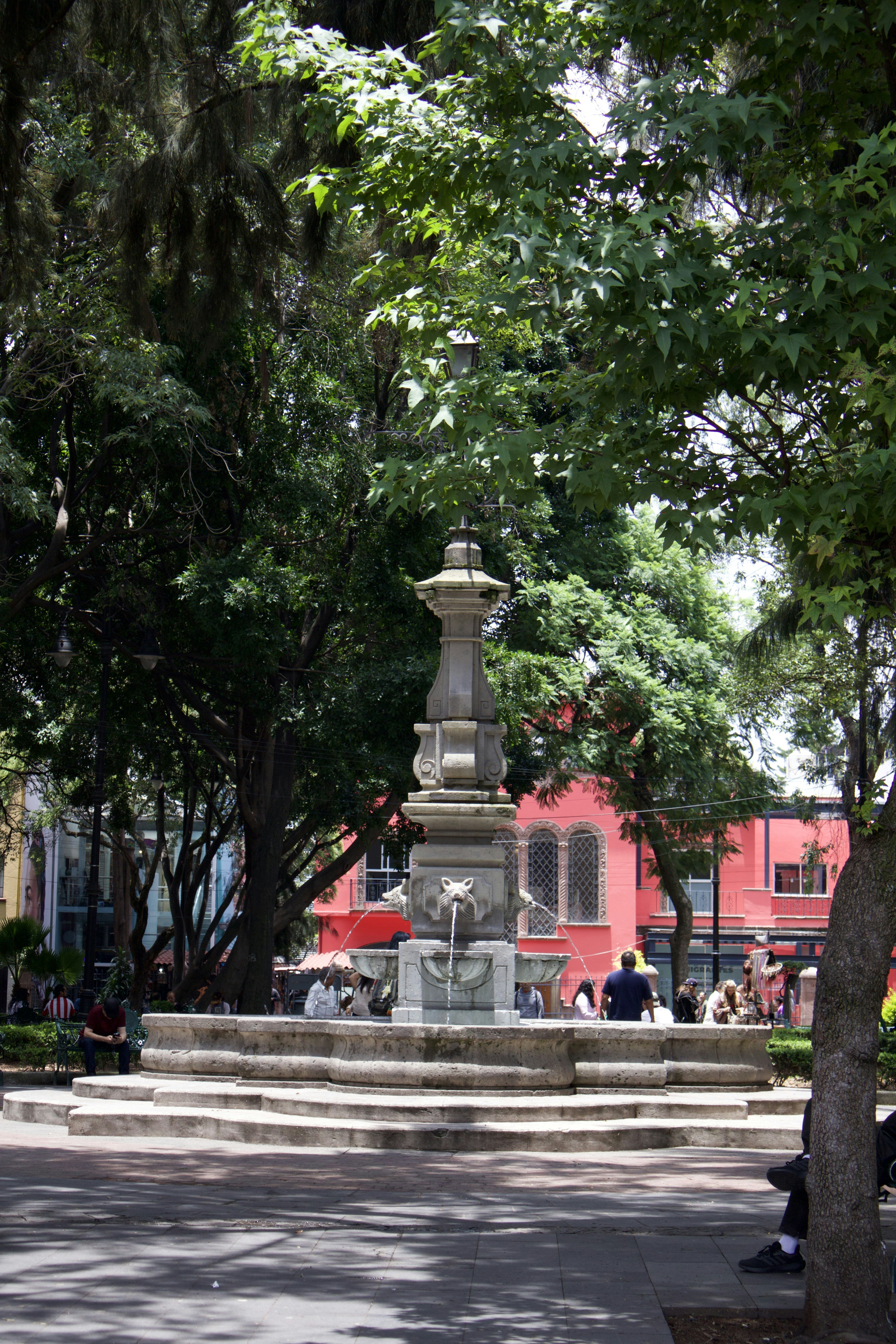A fountain stands in a beautiful, green park. photo – Free Fountain ...