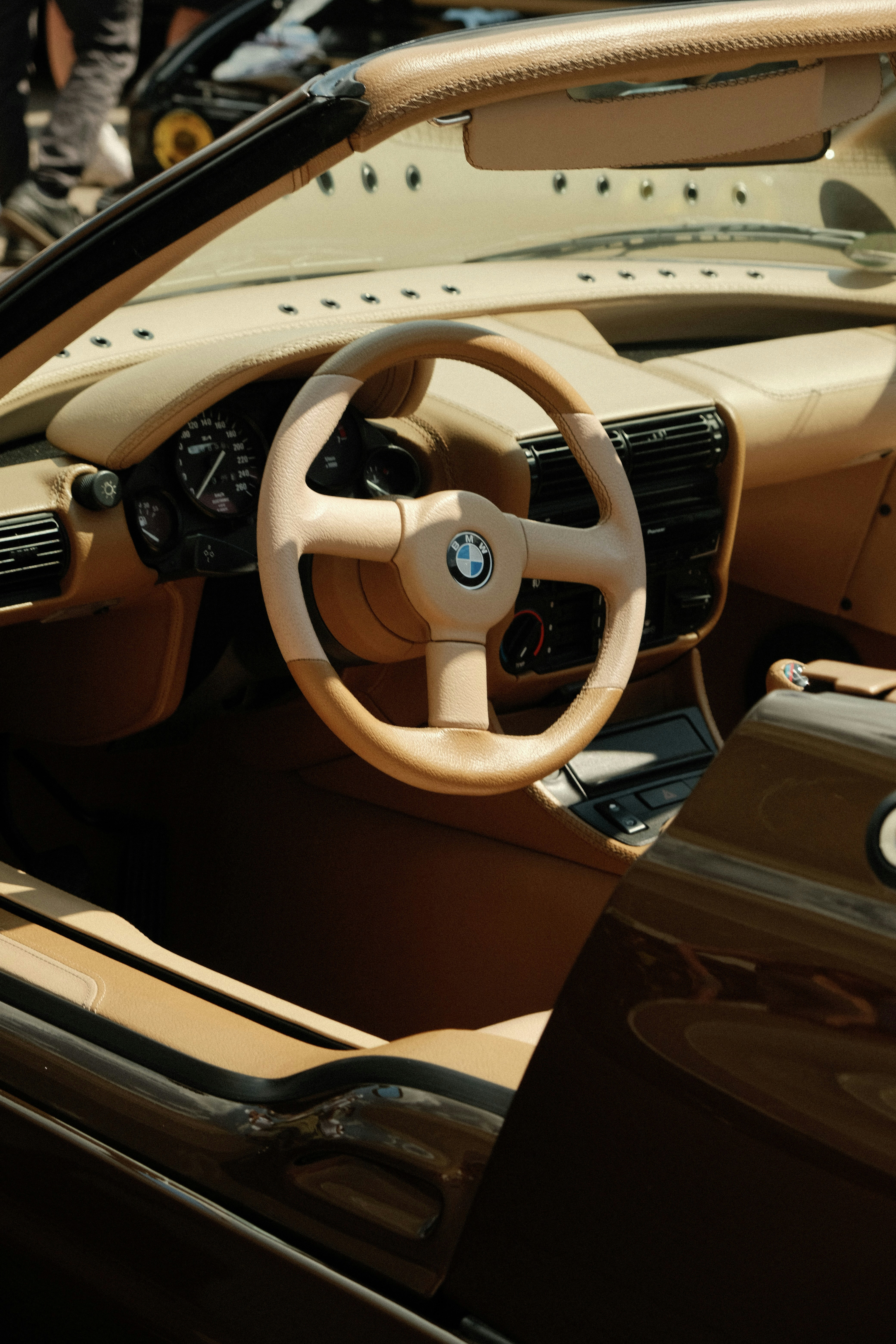 Interior view of a classic BMW convertible. photo – Free Car Image on ...