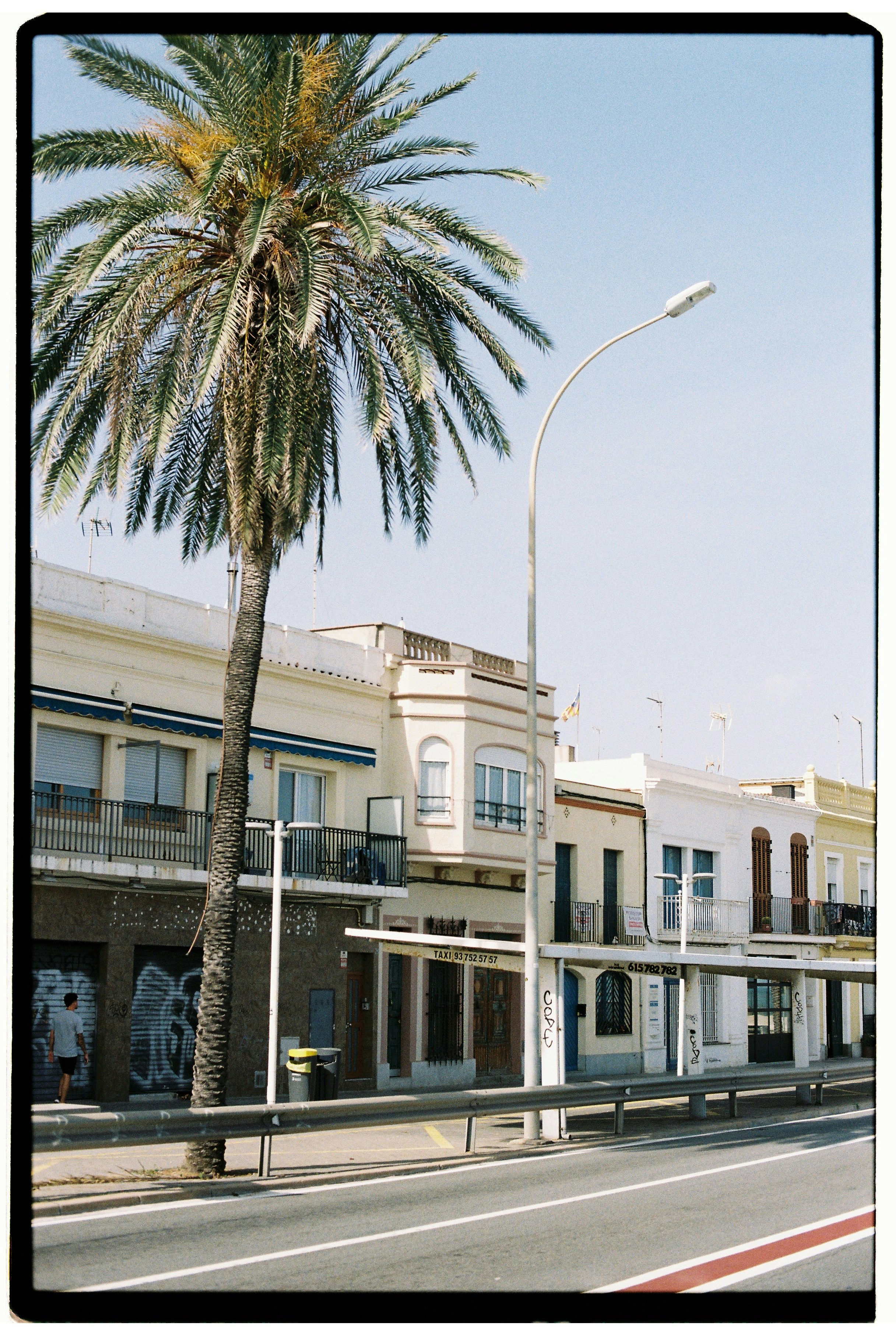 Sunlit Streets of Coastal Charm
