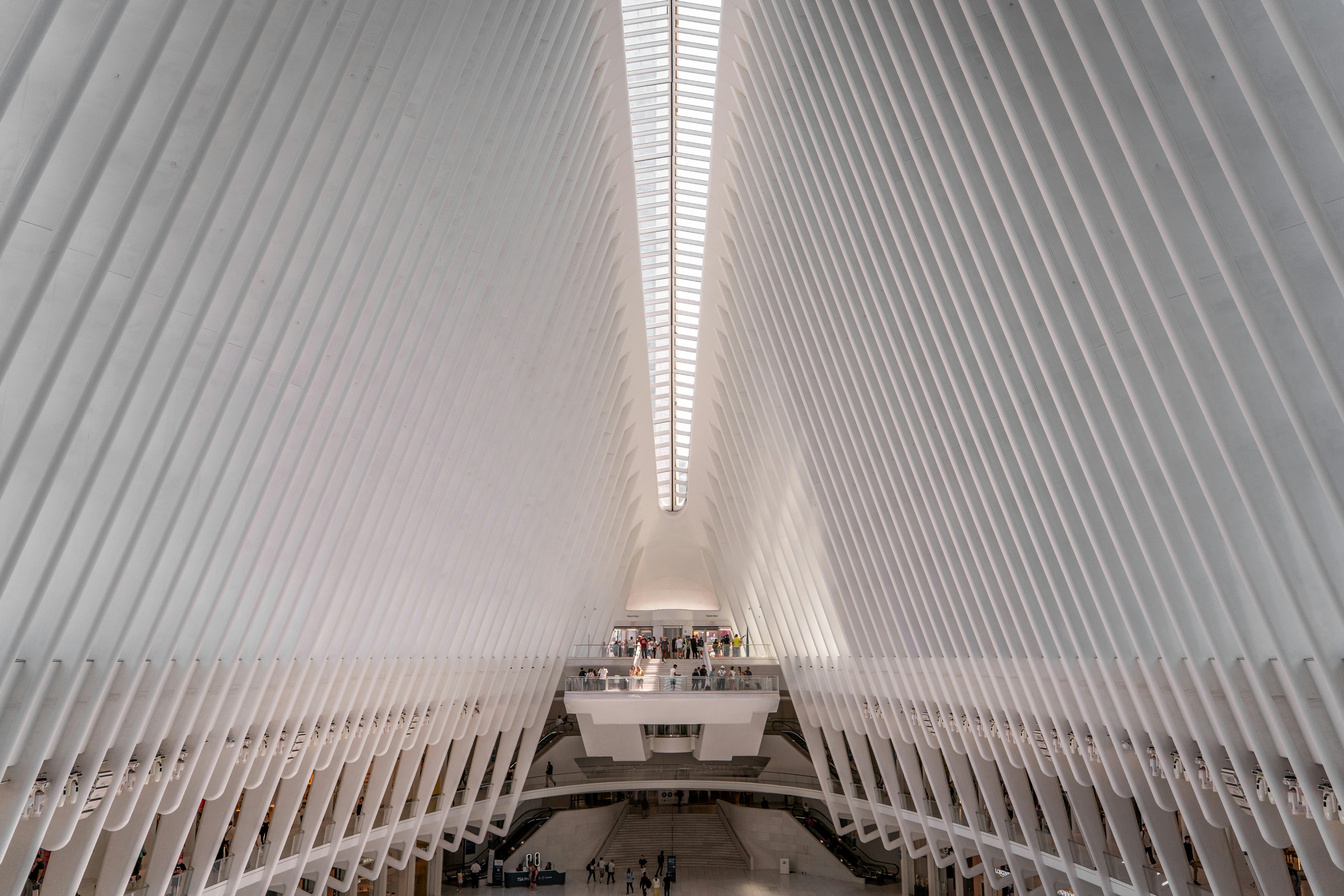 The oculus interior features striking white architecture. photo – Free ...