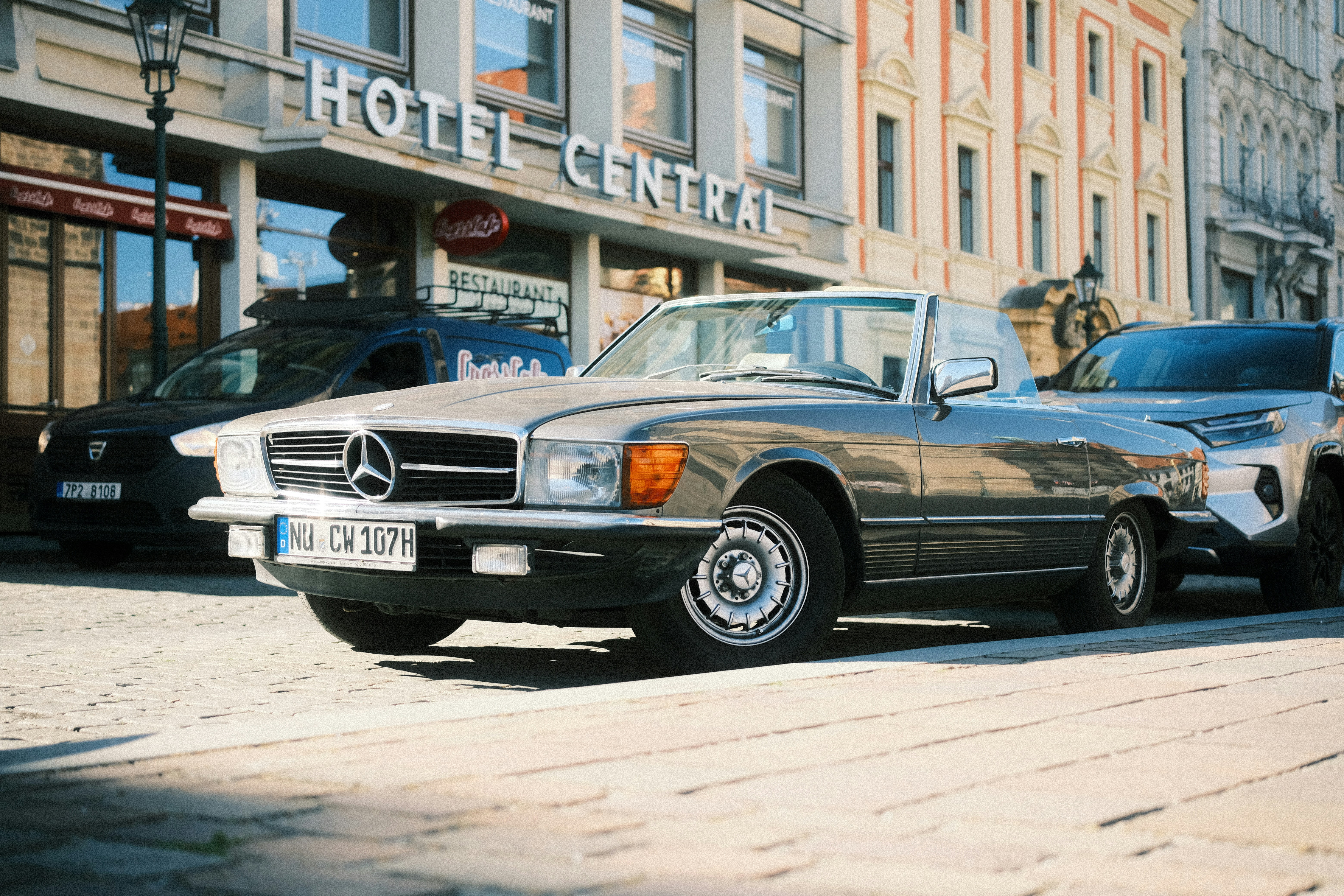 Chrome and Cobblestones: A Classic Mercedes Parks by Hotel Central