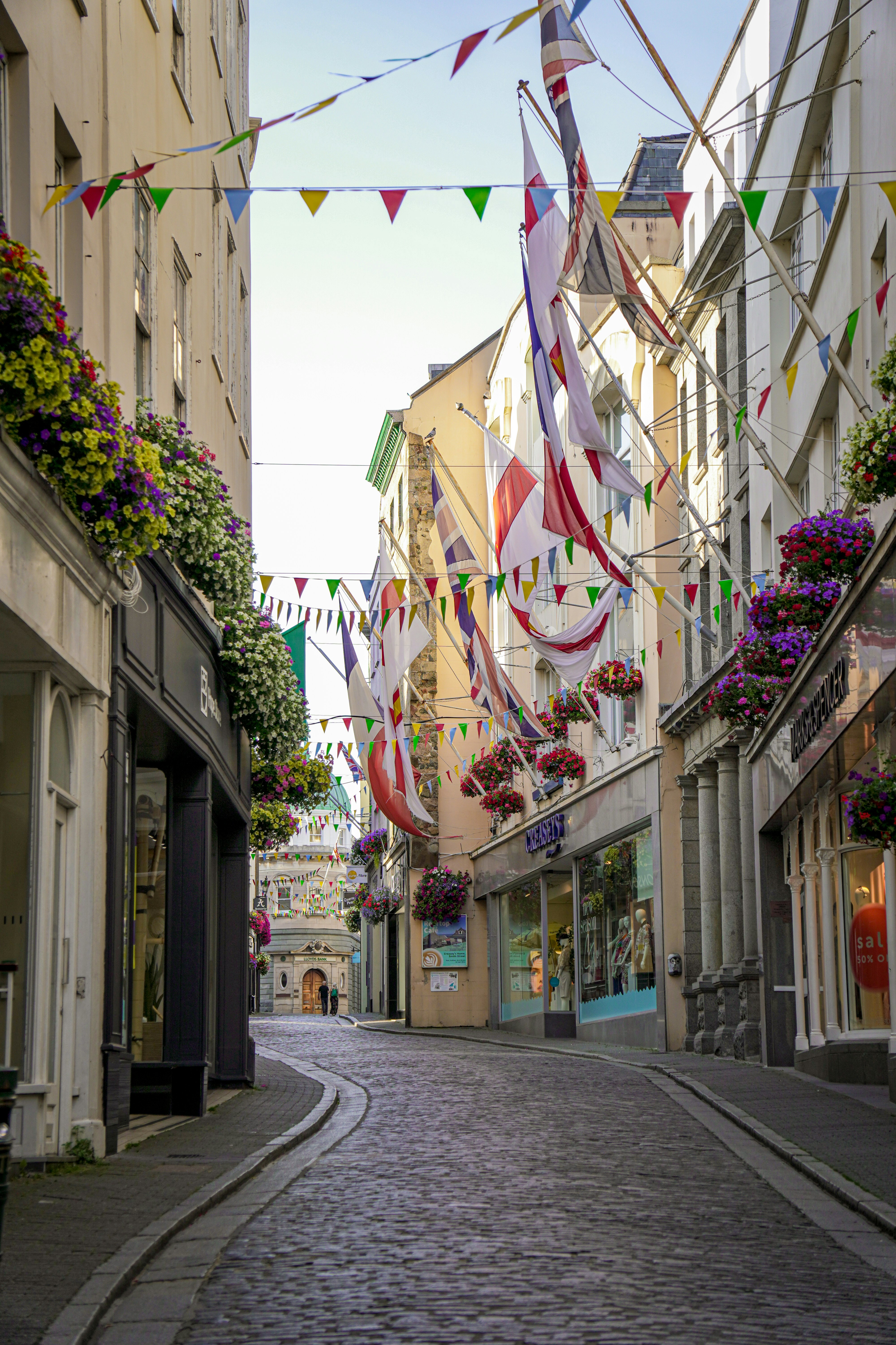 Festive Alleyway: A Tapestry of Color and Culture