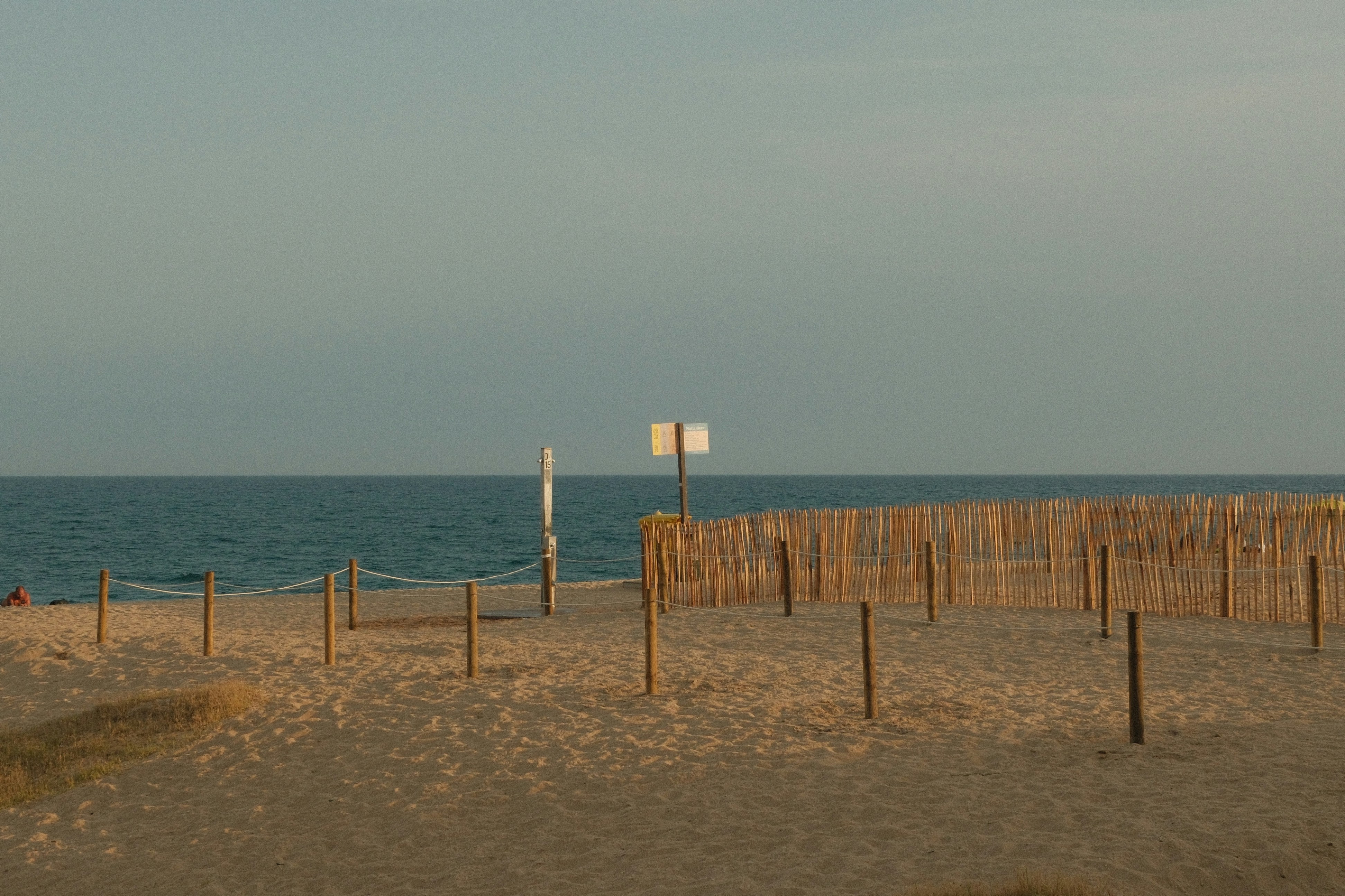 Empty beach scene with the ocean in the distance. photo – Free Beach ...