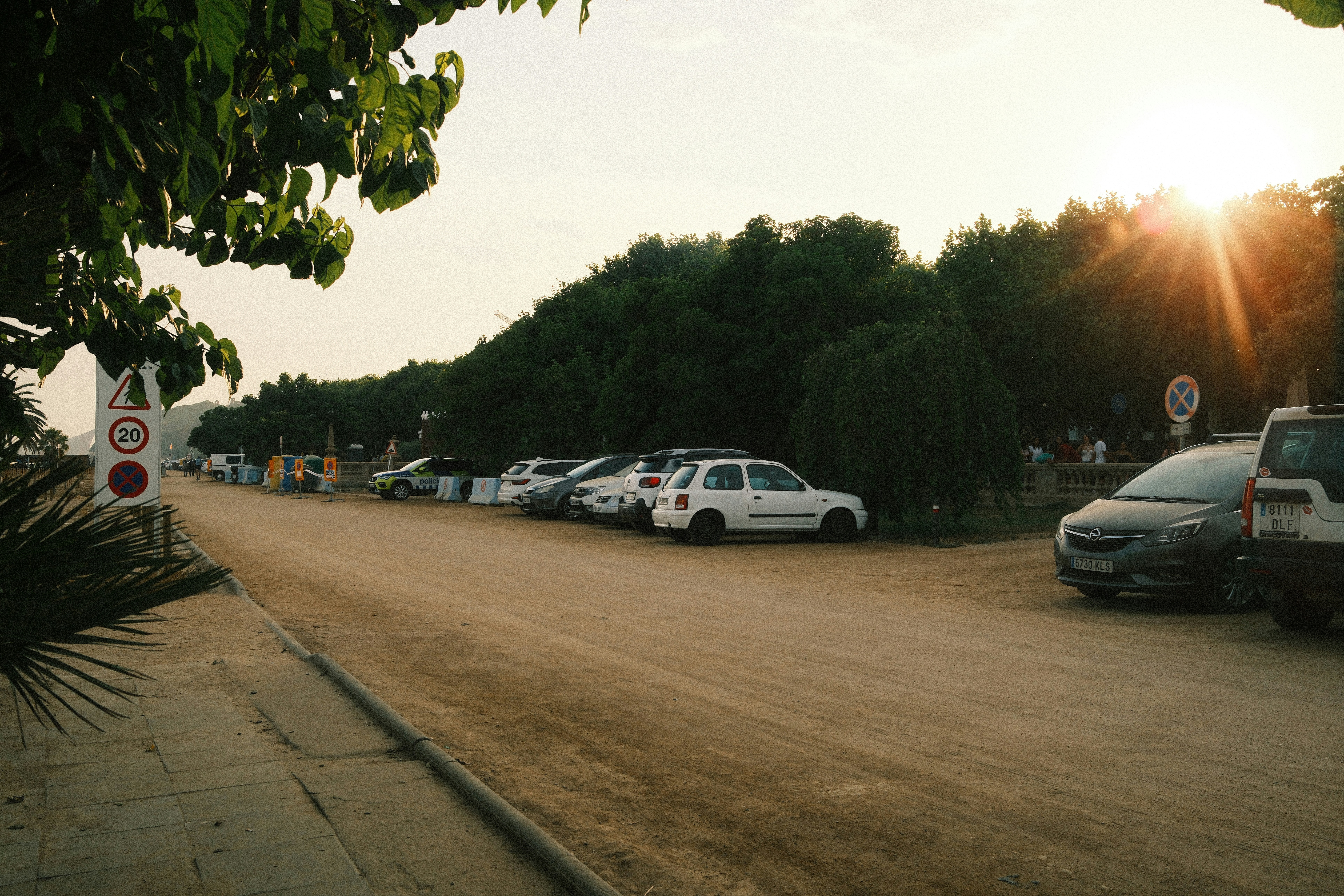 Golden Hour Serenity on a Dusty Road