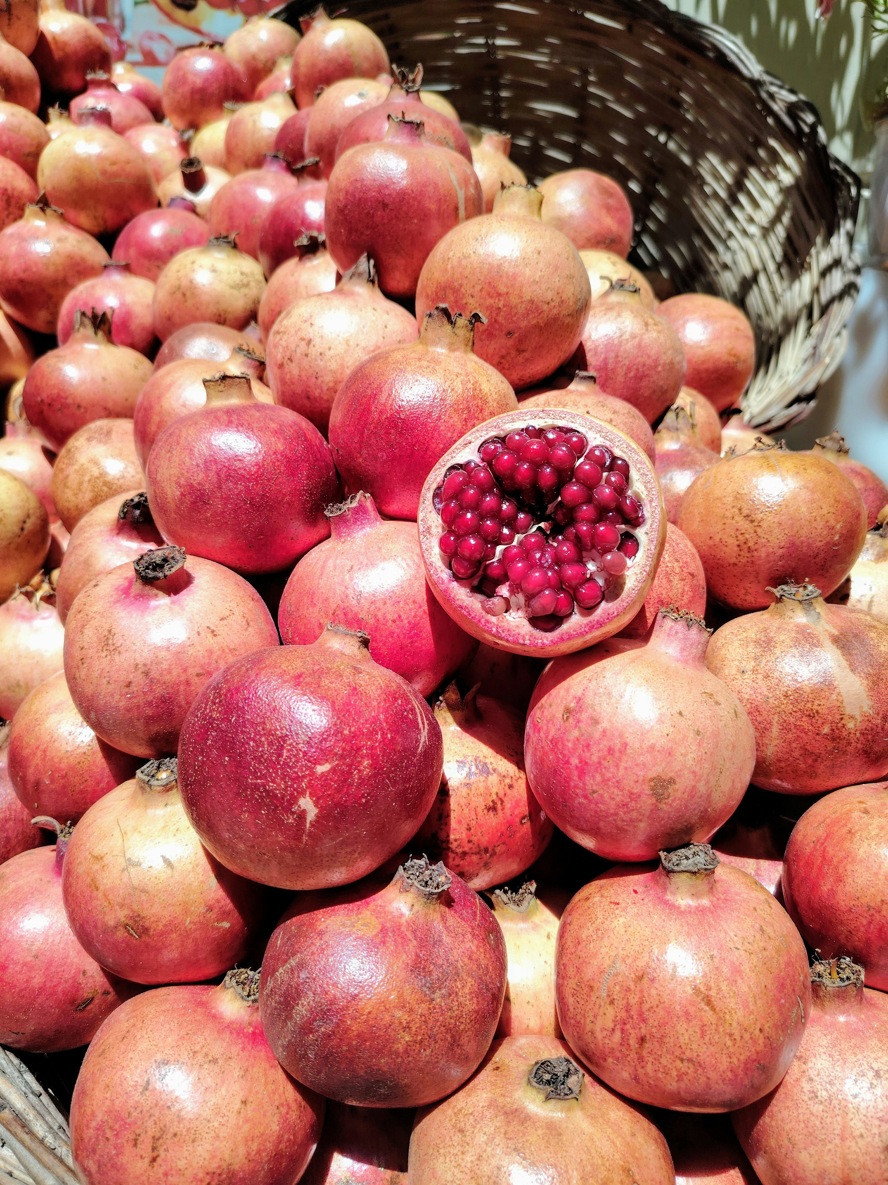 Pomegranates in Sicily.