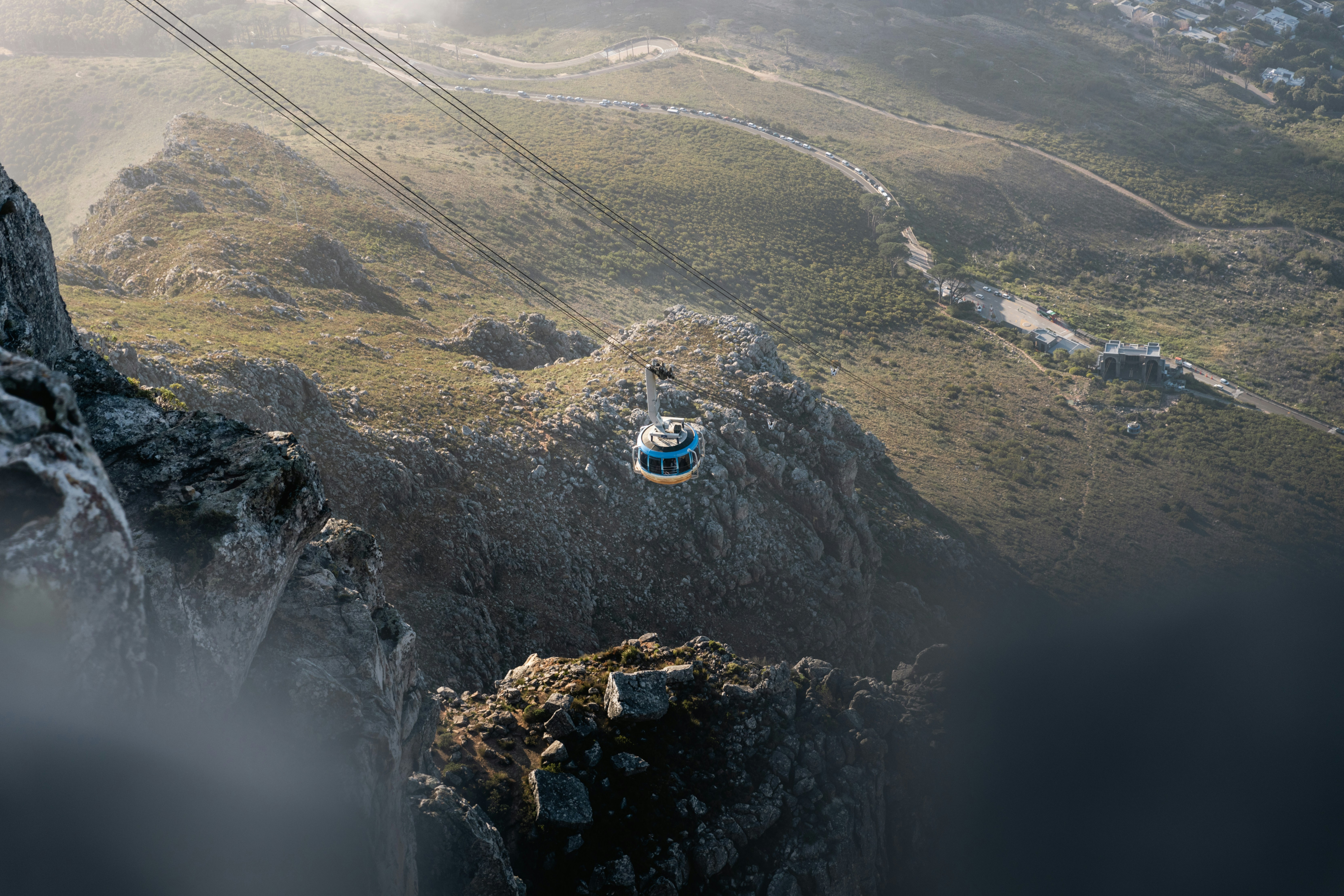 Soaring Above the Rugged Terrain