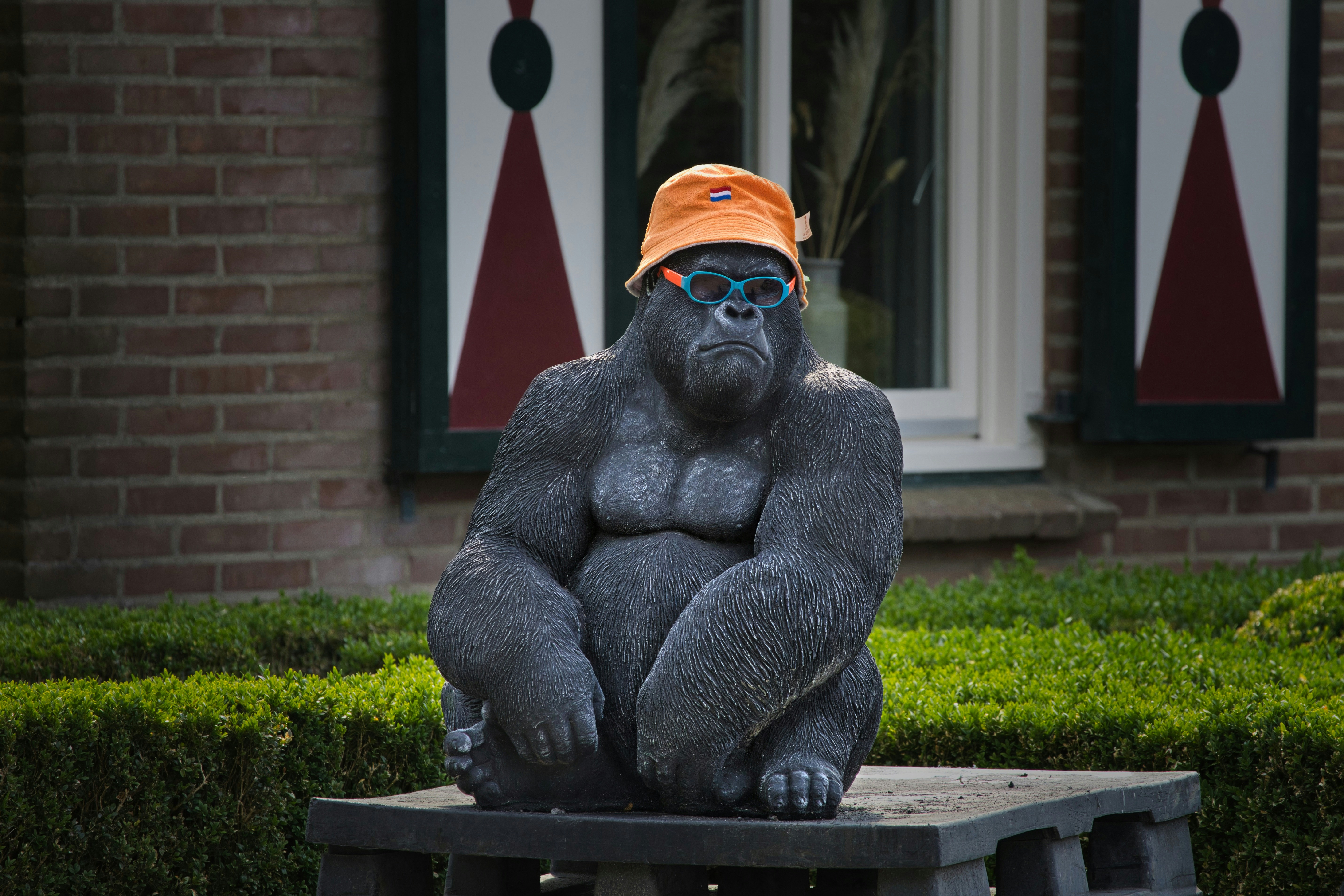 Chillin' Gorilla: A Quirky Garden Guardian
