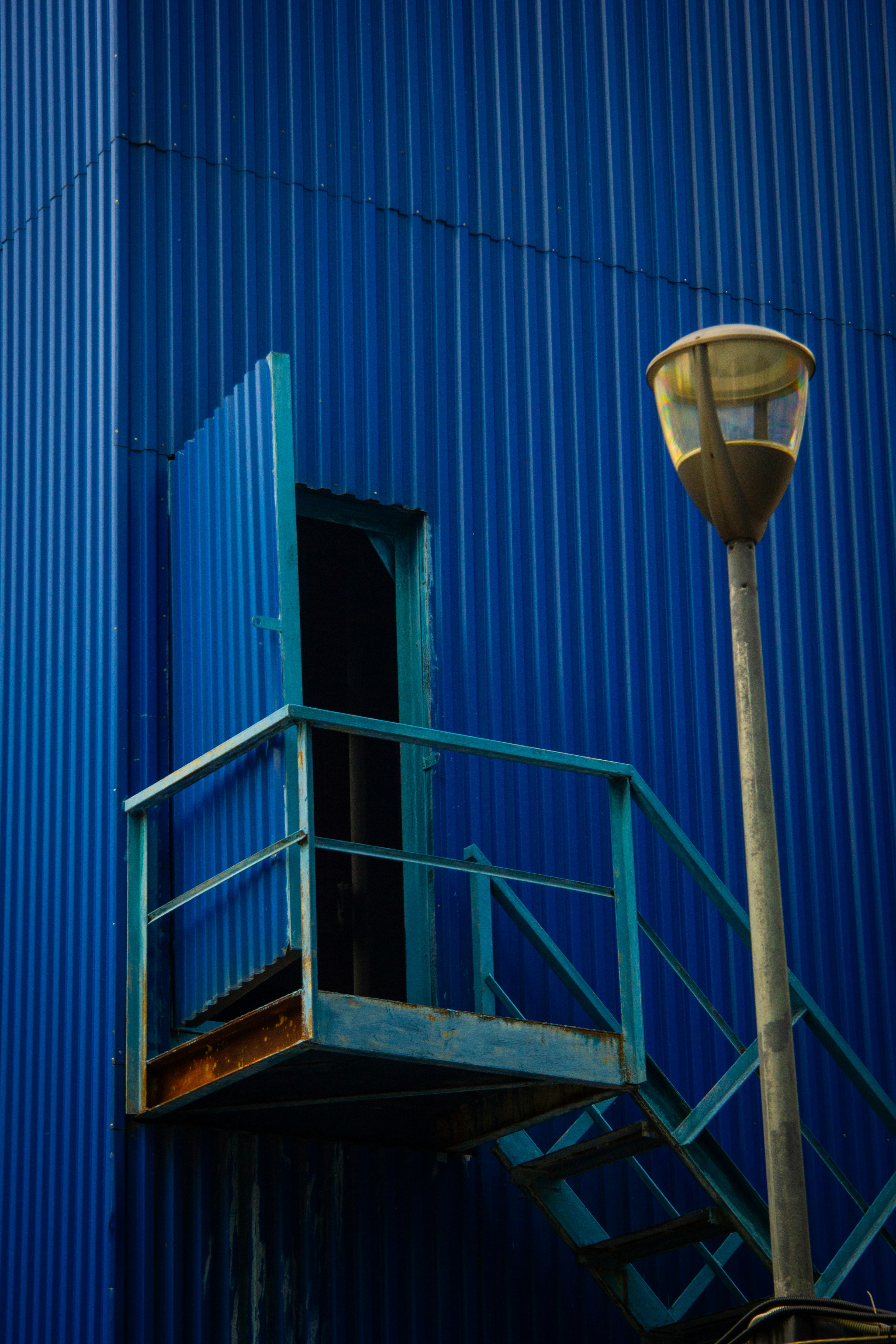 Industrial Echoes: A Study in Blue