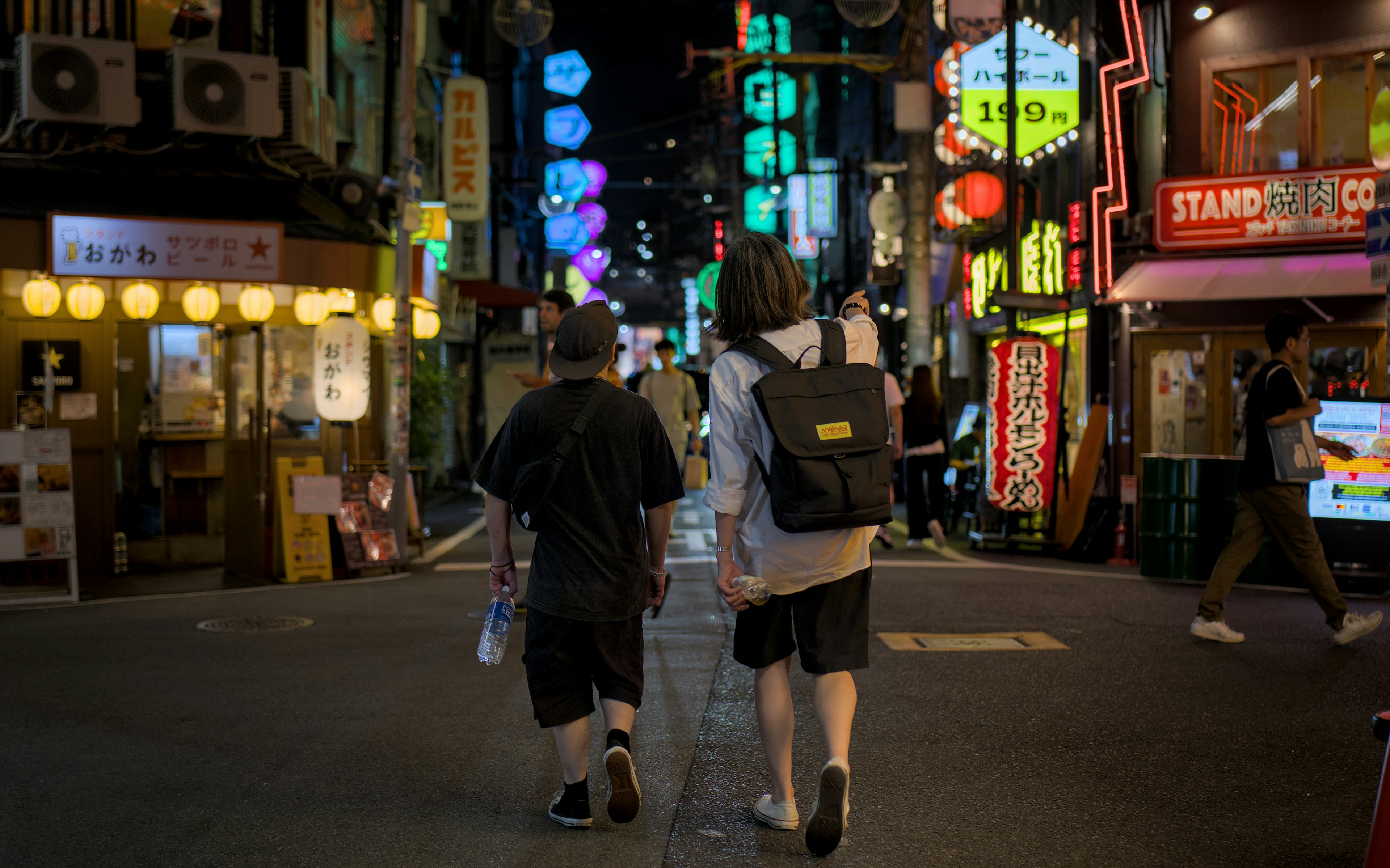 Neon Reverie: A Stroll Through Urban Nightlife