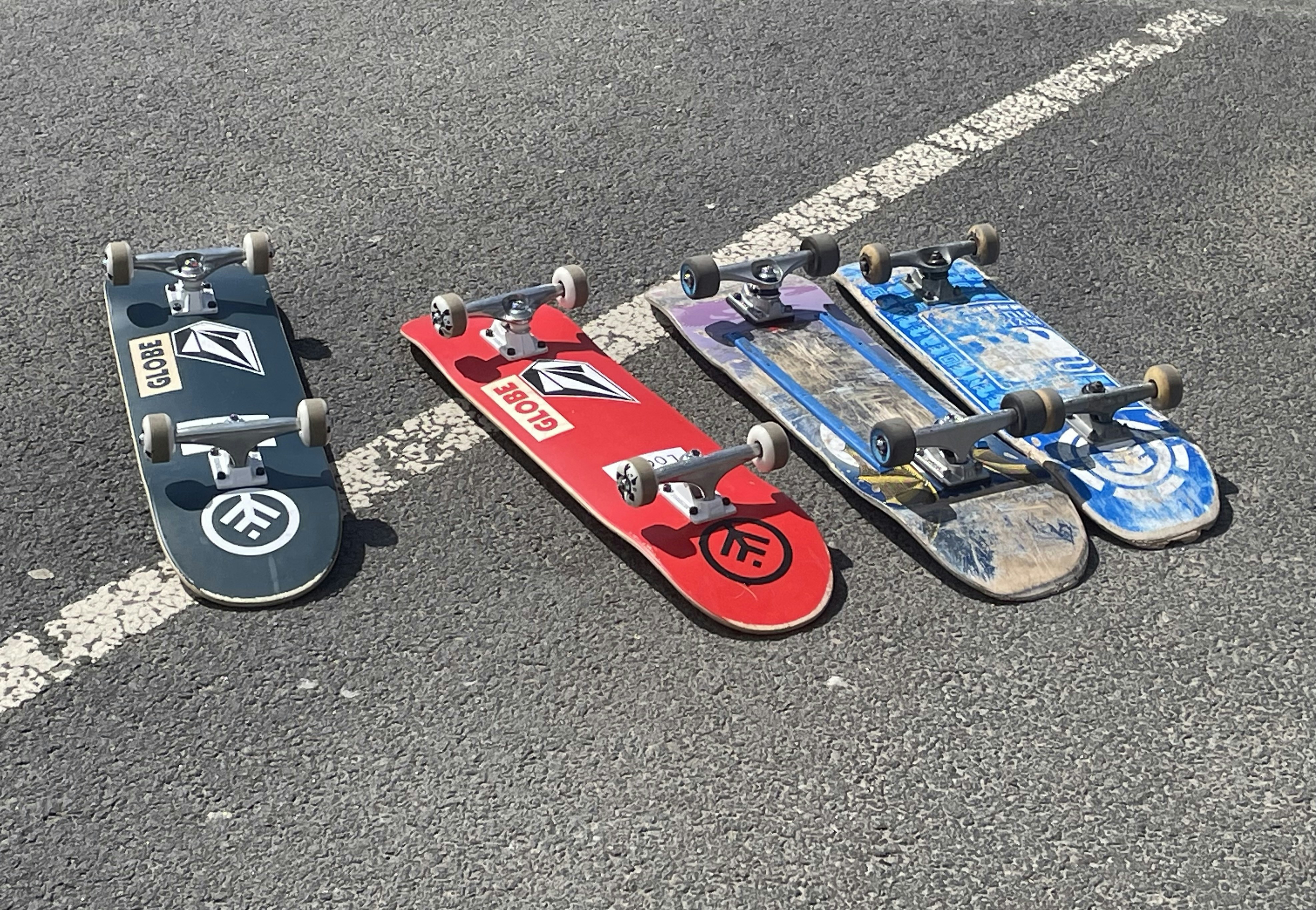 A Symphony of Skateboards on Asphalt