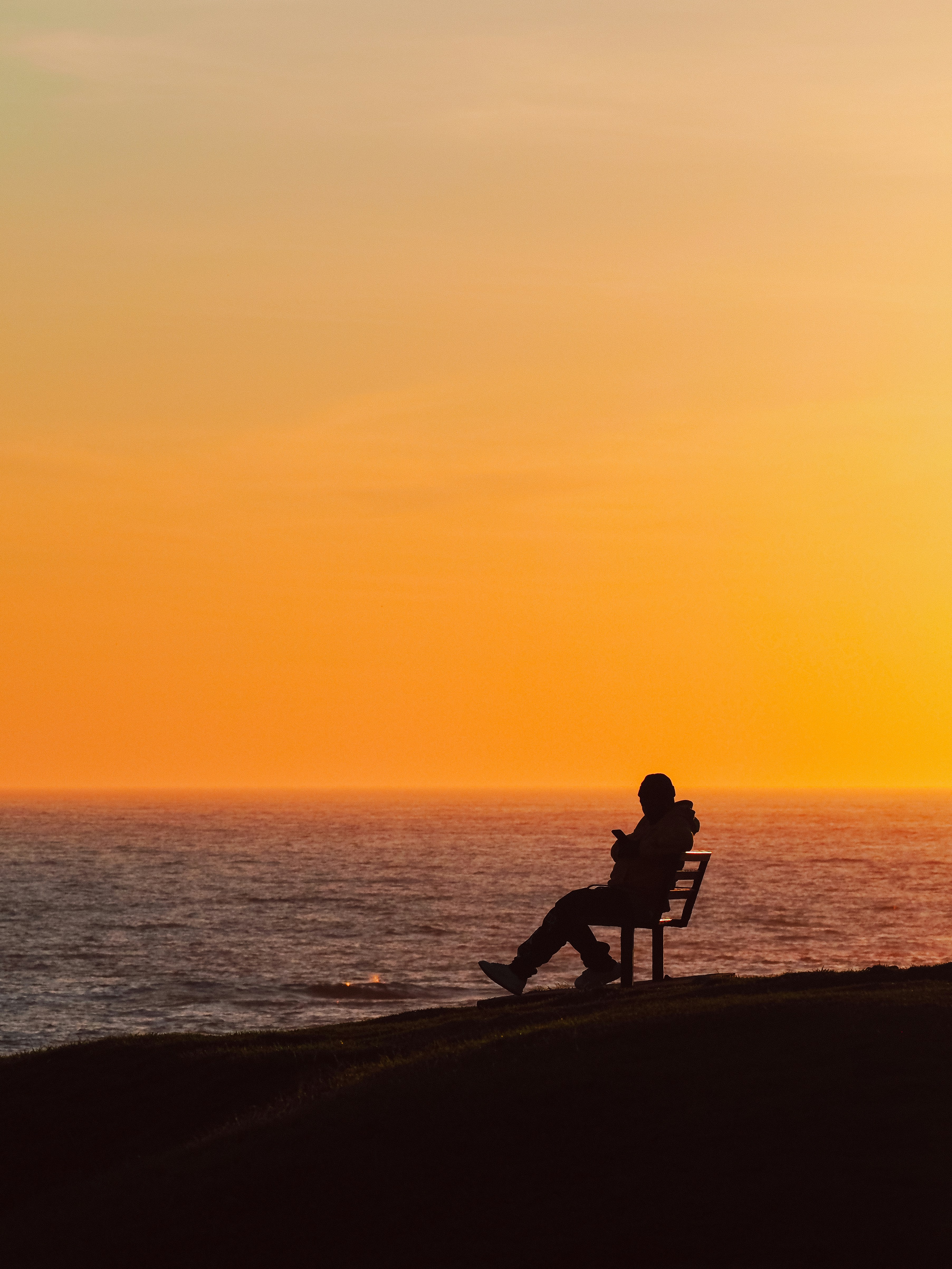 Serenity at Dusk: A Moment of Reflection