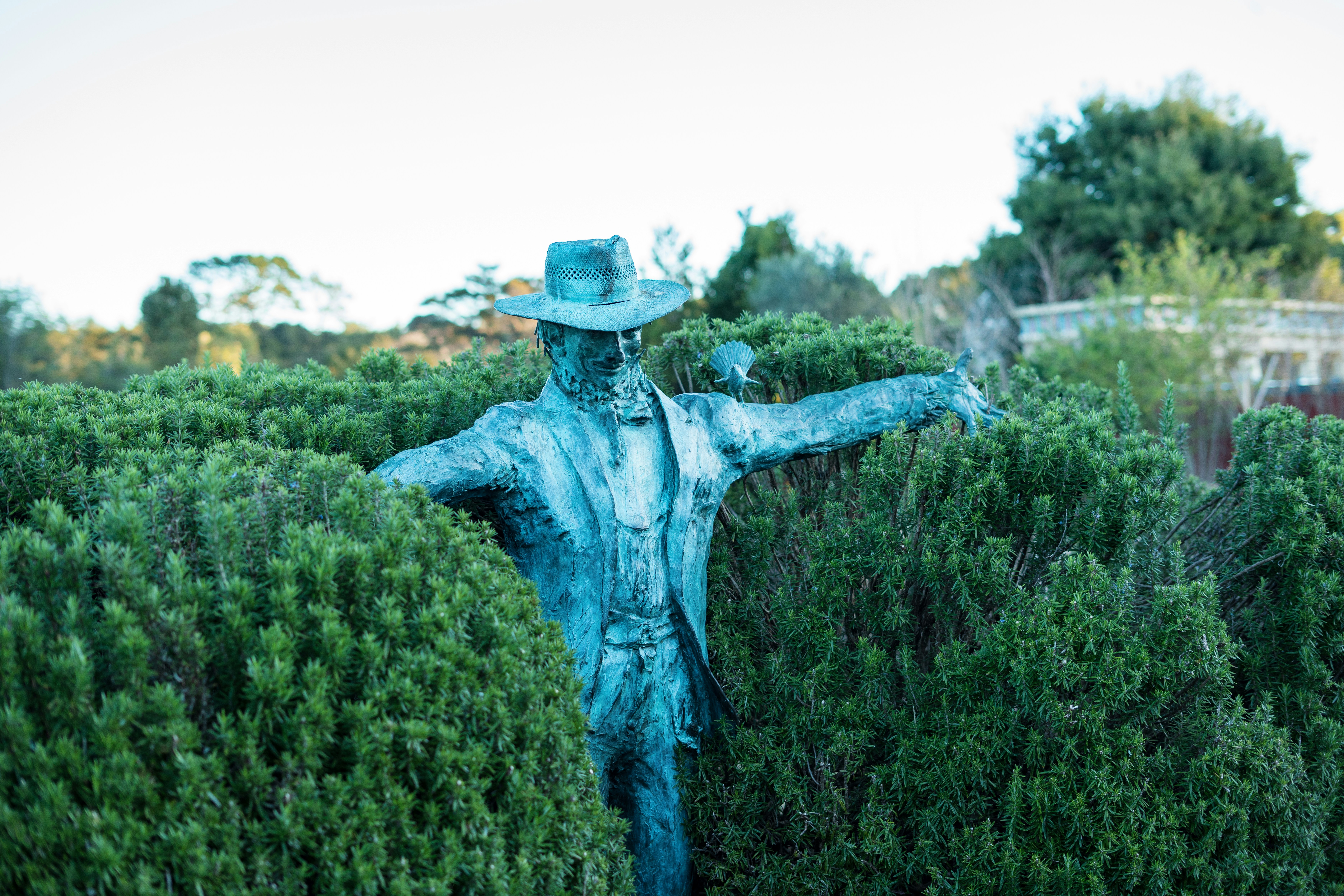 Guardian of the Greenery: A Bronze Sentinel