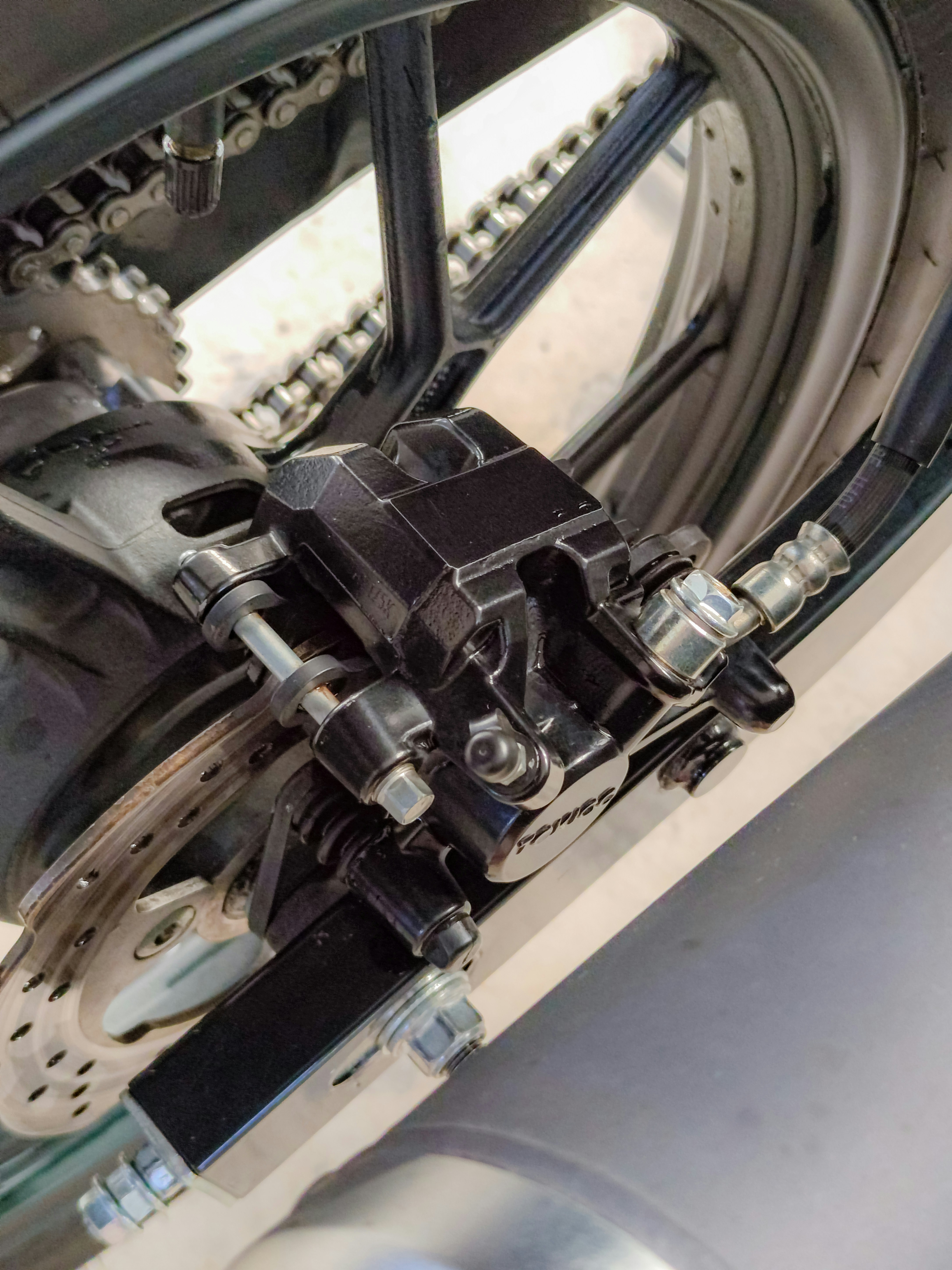 Motorcycle brake assembly with disc brake details. photo – Free Car ...