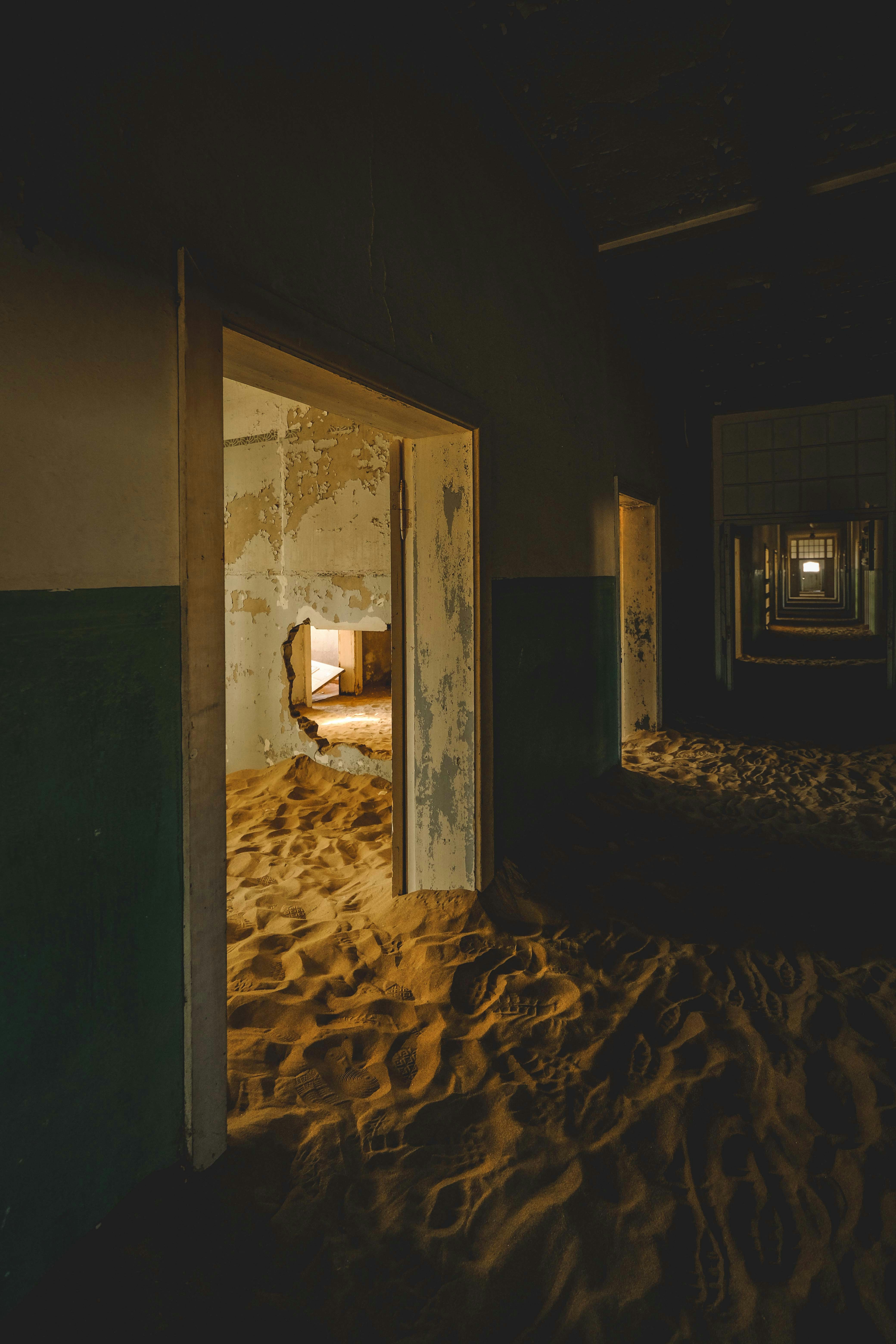 Echoes of Abandonment: A Deserted Passageway