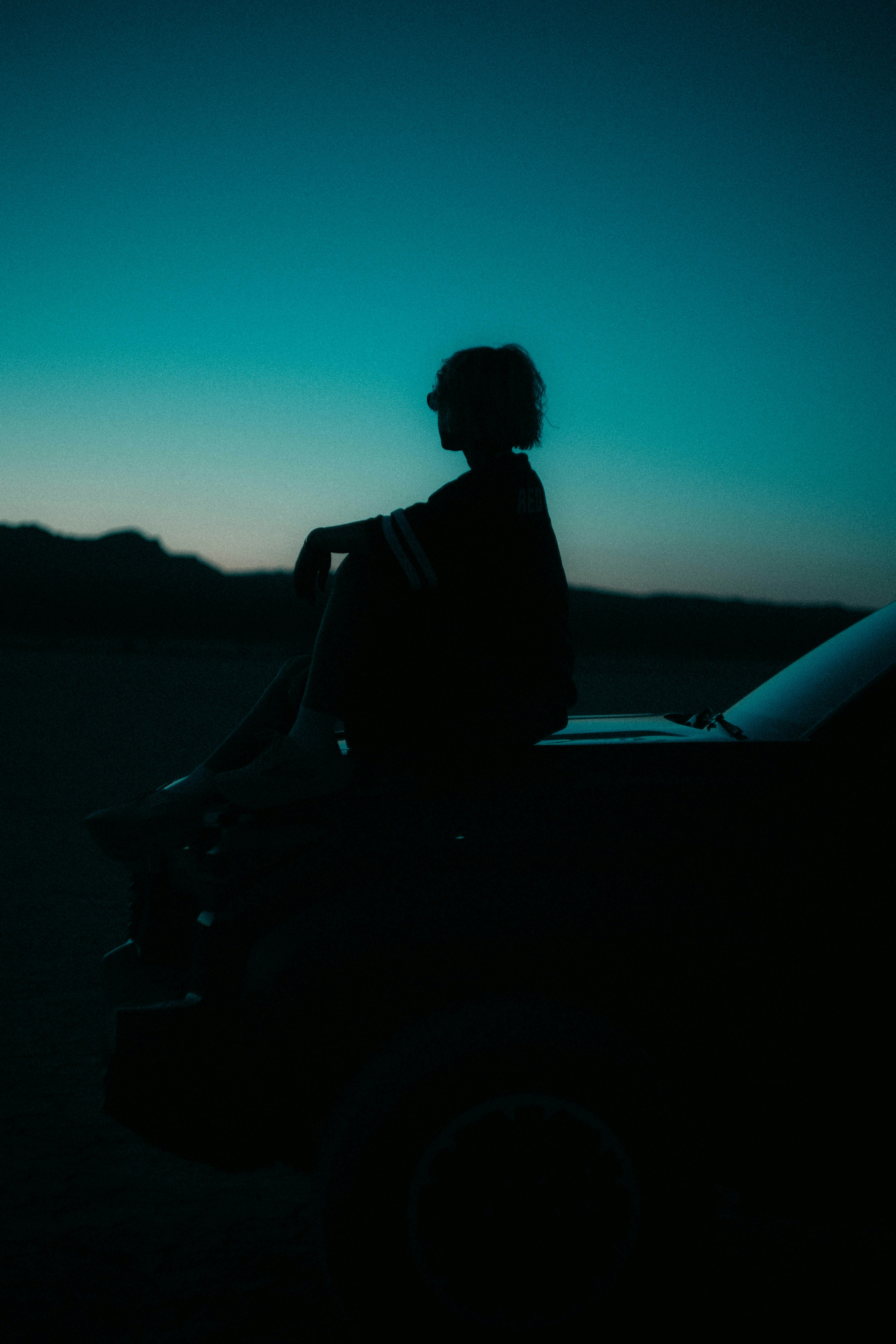 Midnight Reflections: A Solitary Moment