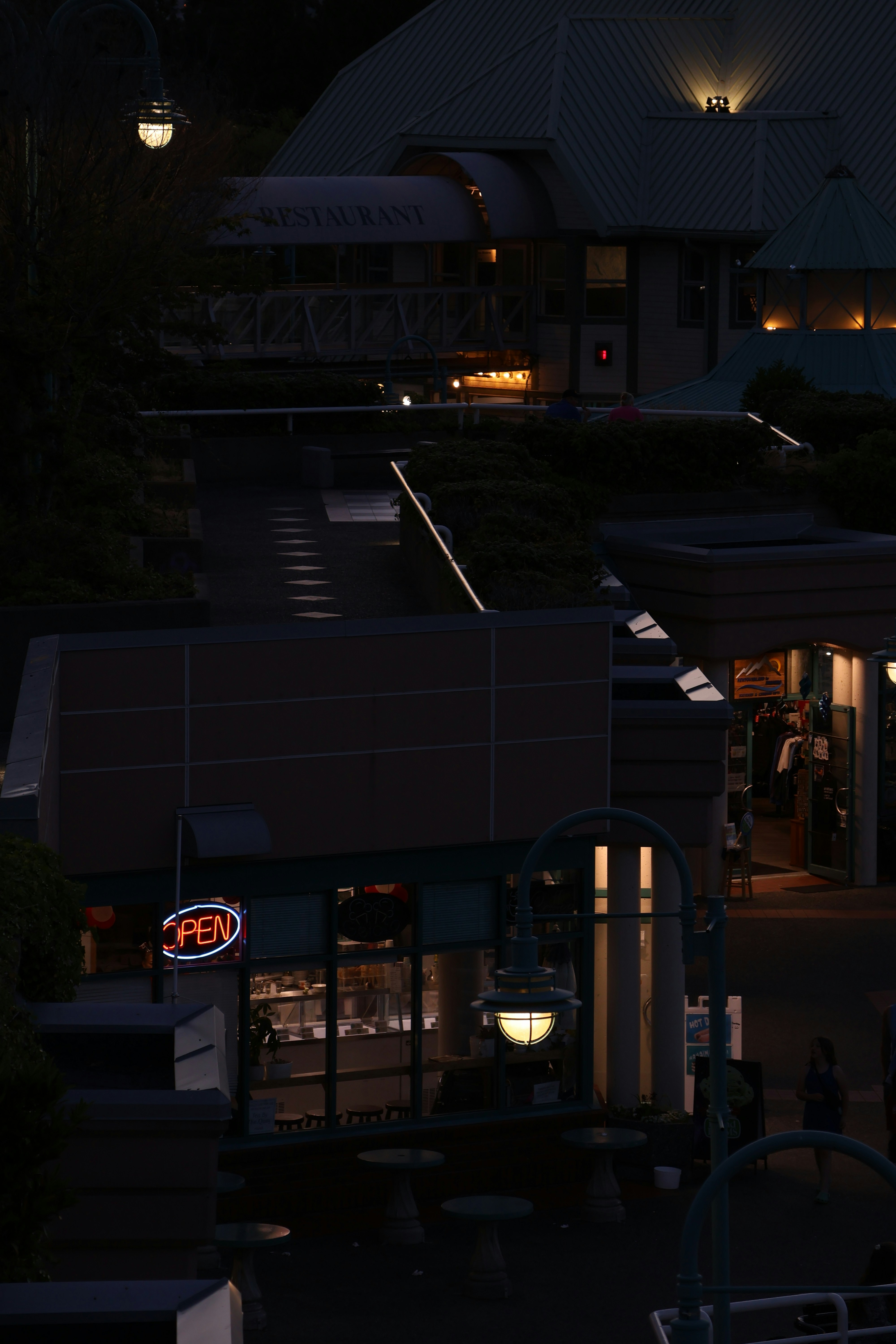 Evening Glow at the Waterfront Hub