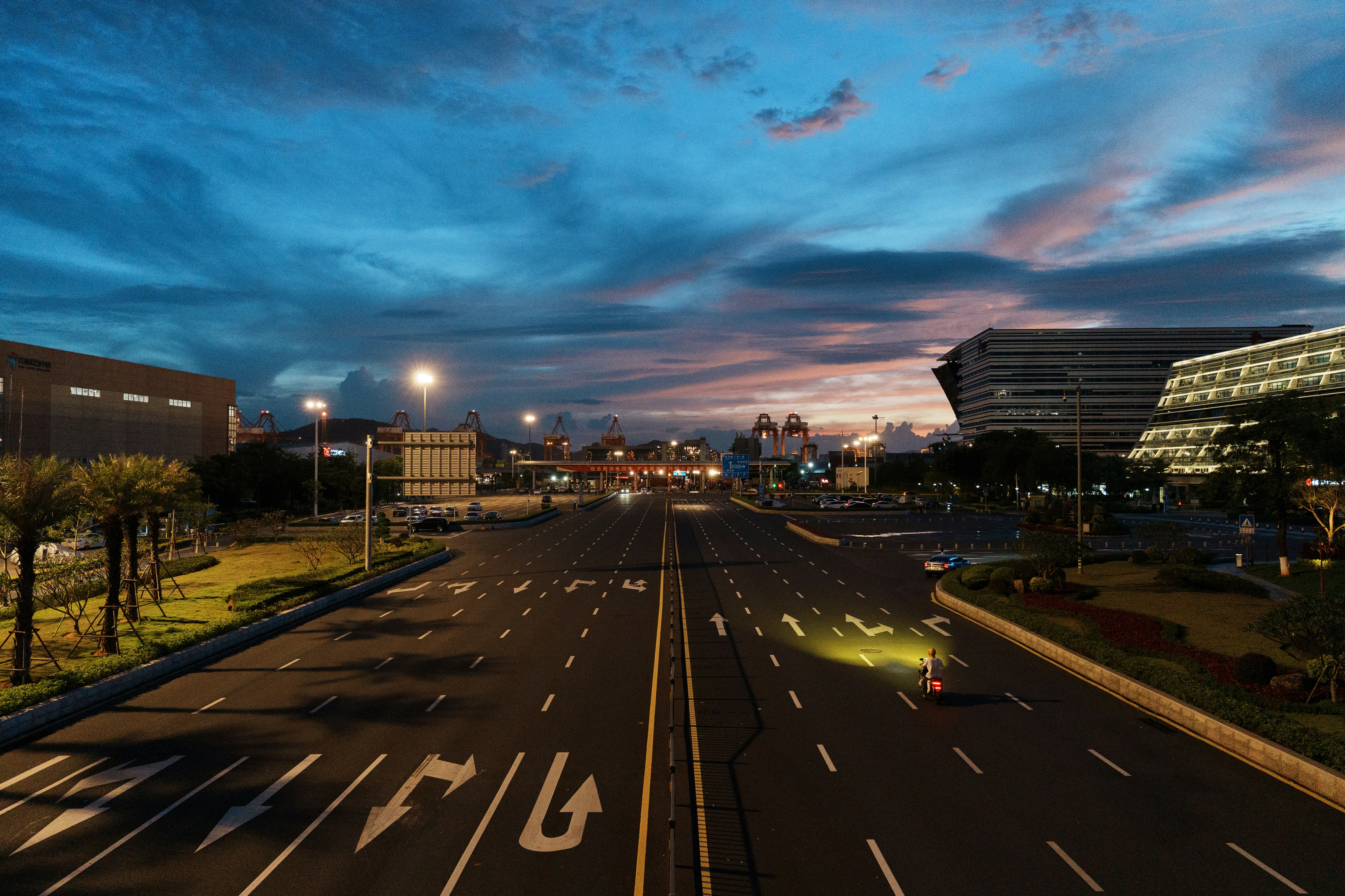 Twilight Tranquility on Urban Highways