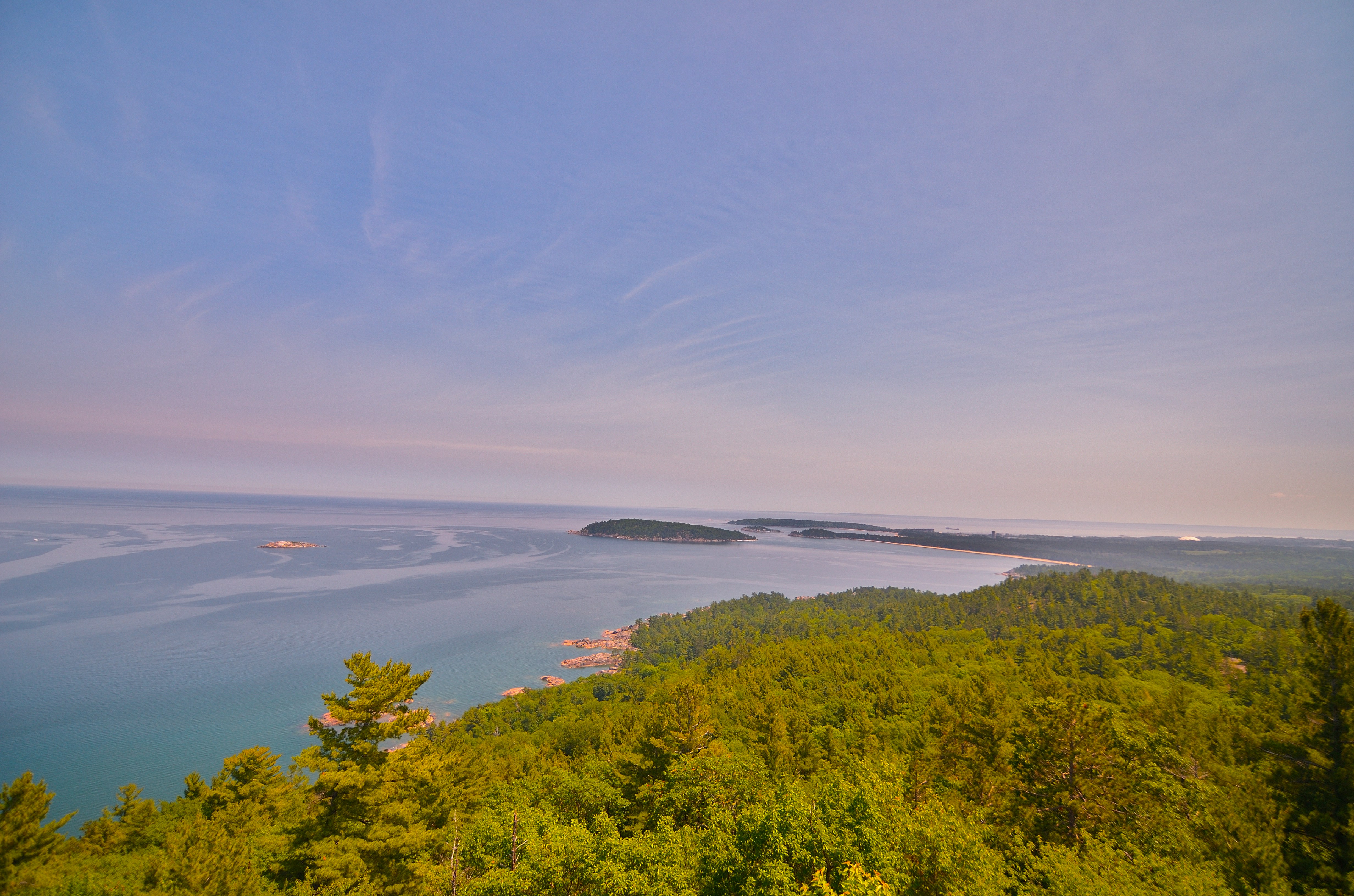 Serenity Over the Azure Expanse