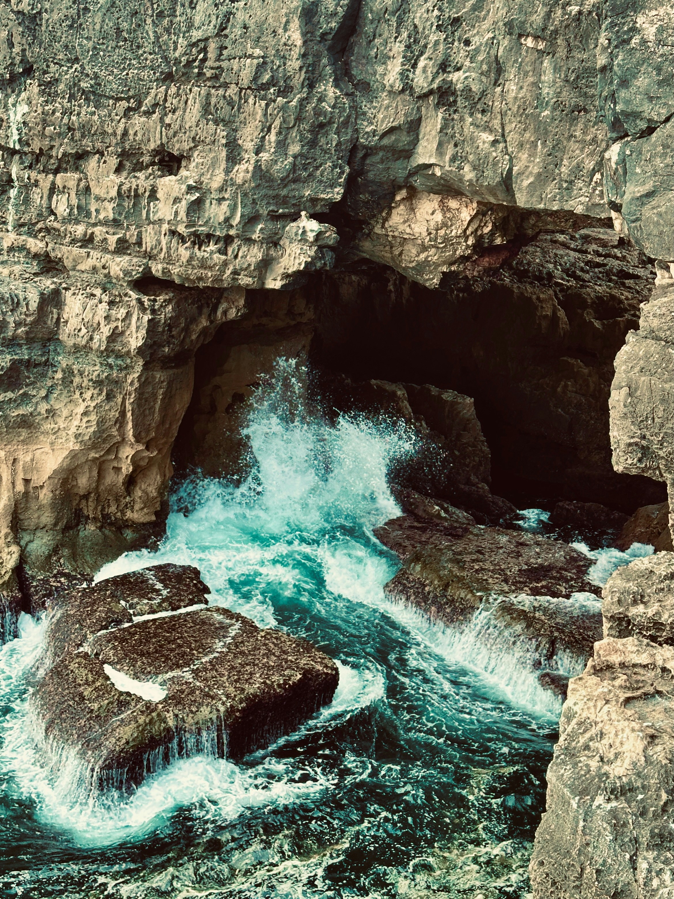 Whispers of the Ocean: A Rocky Embrace
