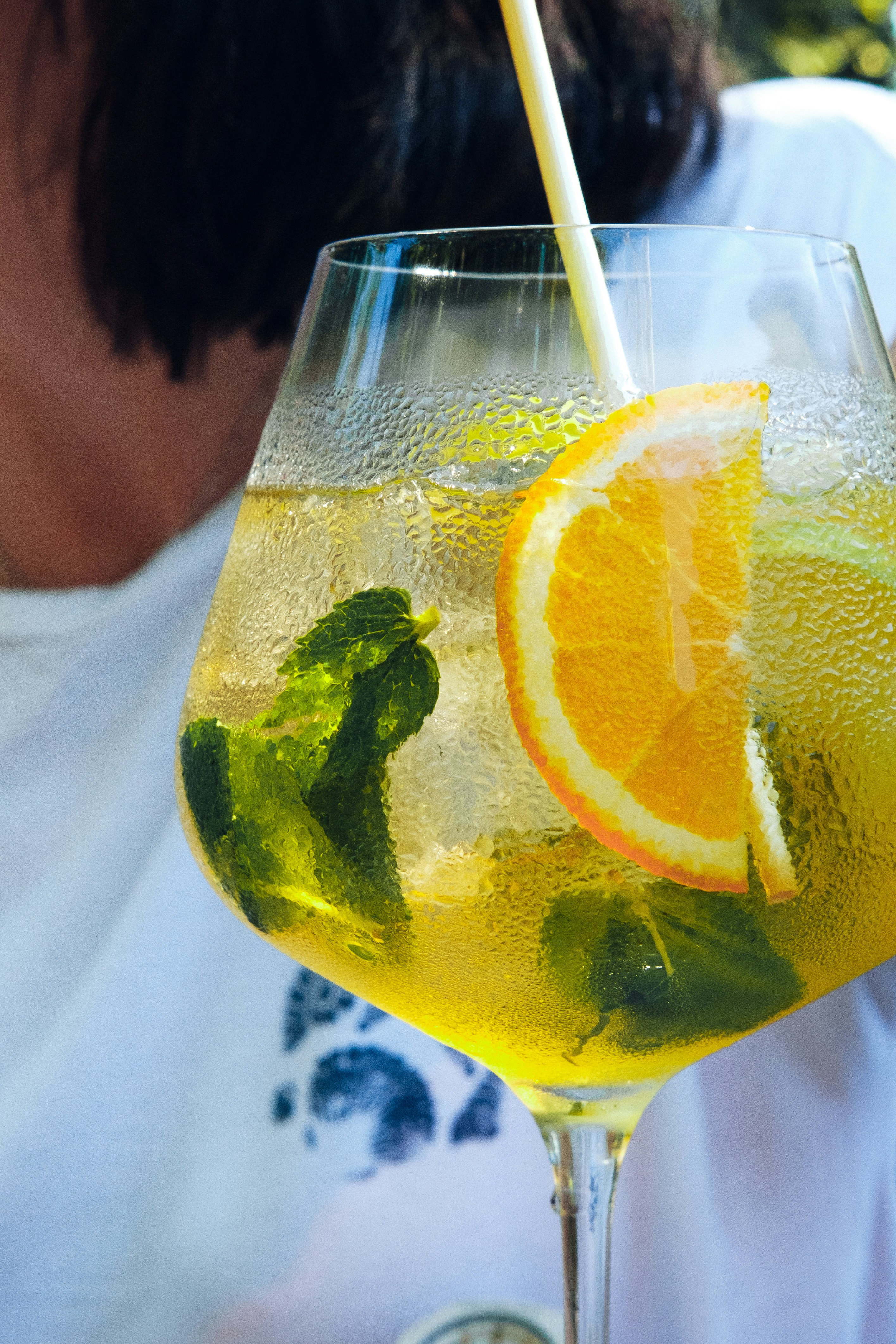 Sunlit Citrus Serenade: Mint, Ice, and a Glass of Summer